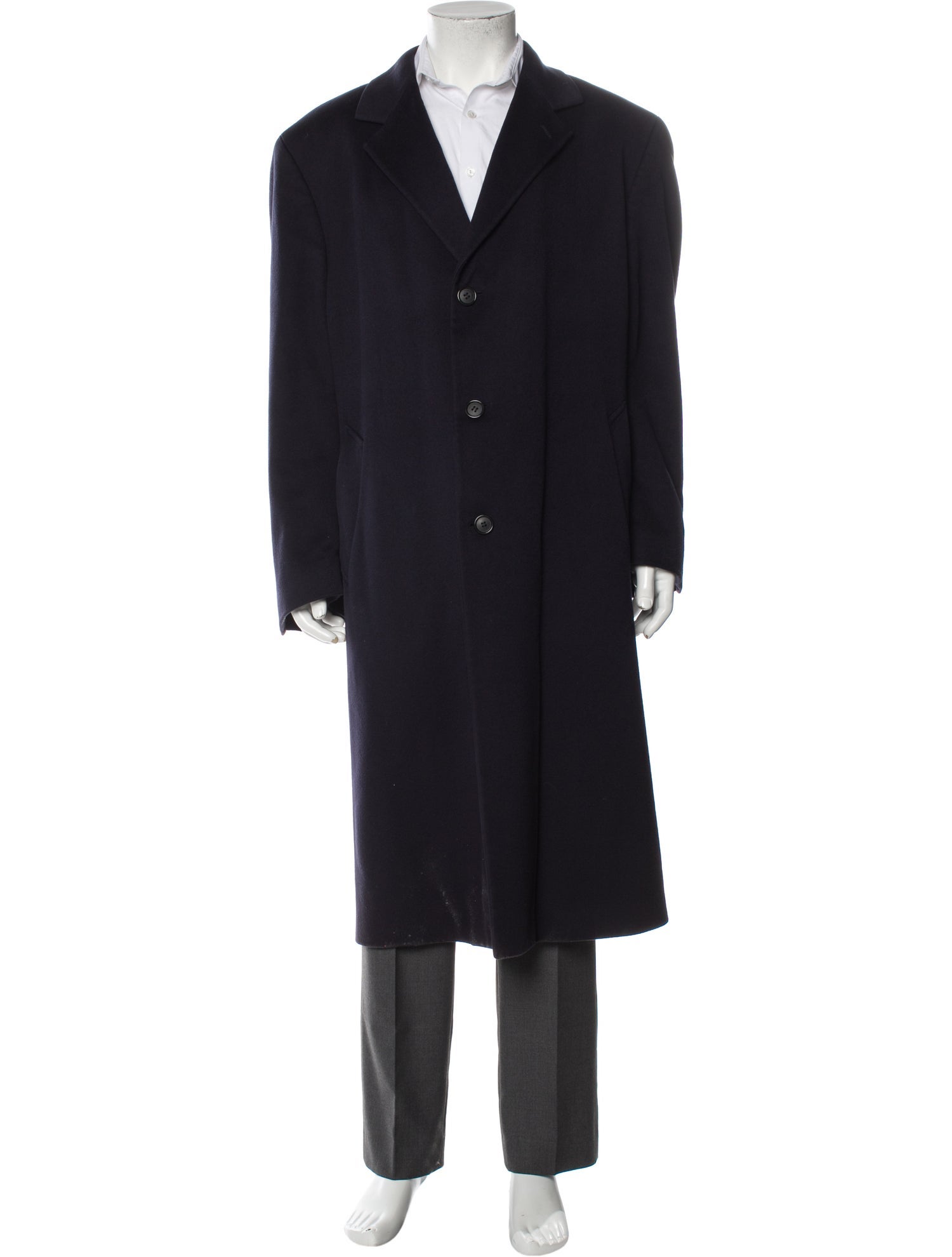 Giorgio Armani Cashmere Overcoat - Black Outerwear, Clothing ...