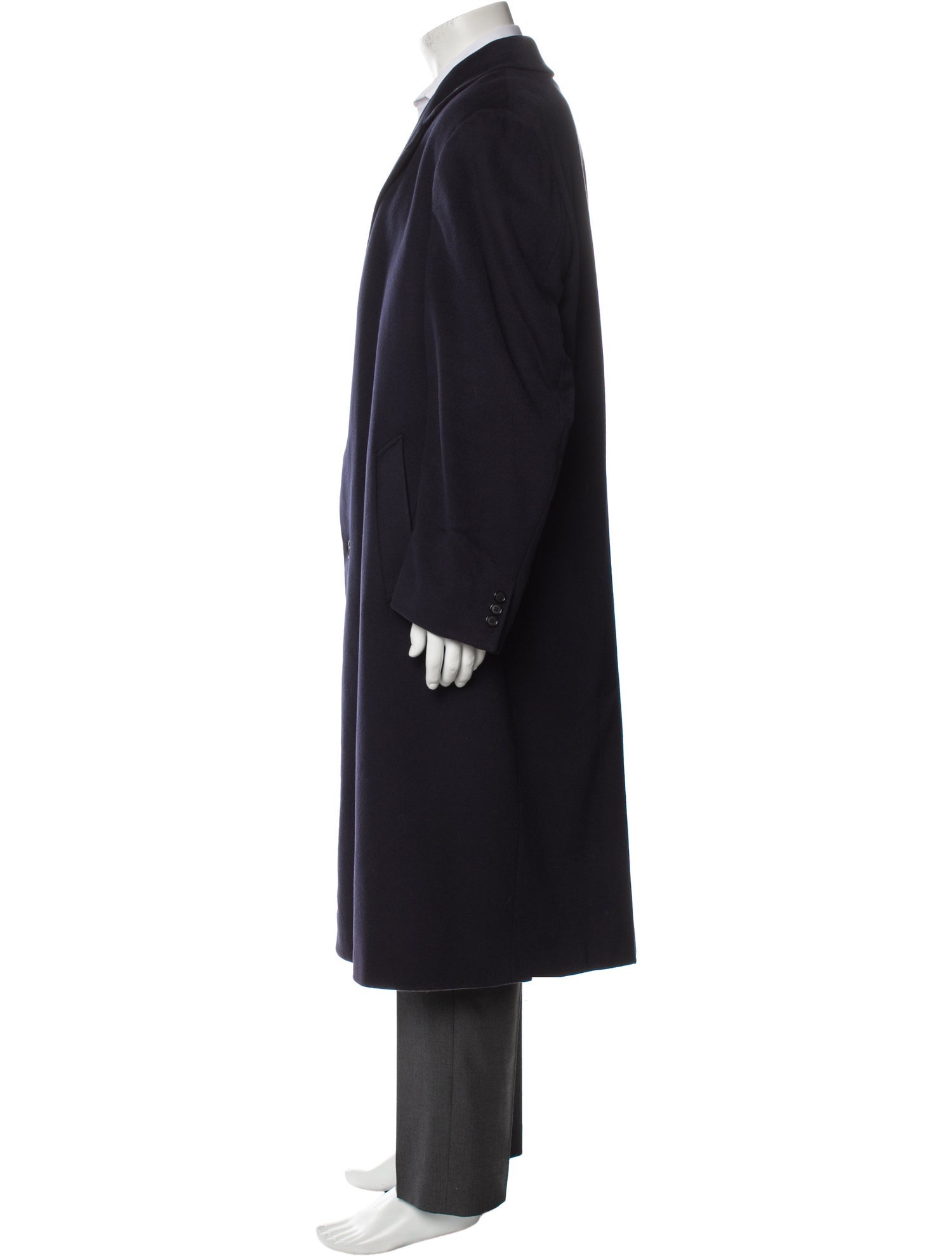 Giorgio Armani Cashmere Overcoat - Black Outerwear, Clothing ...