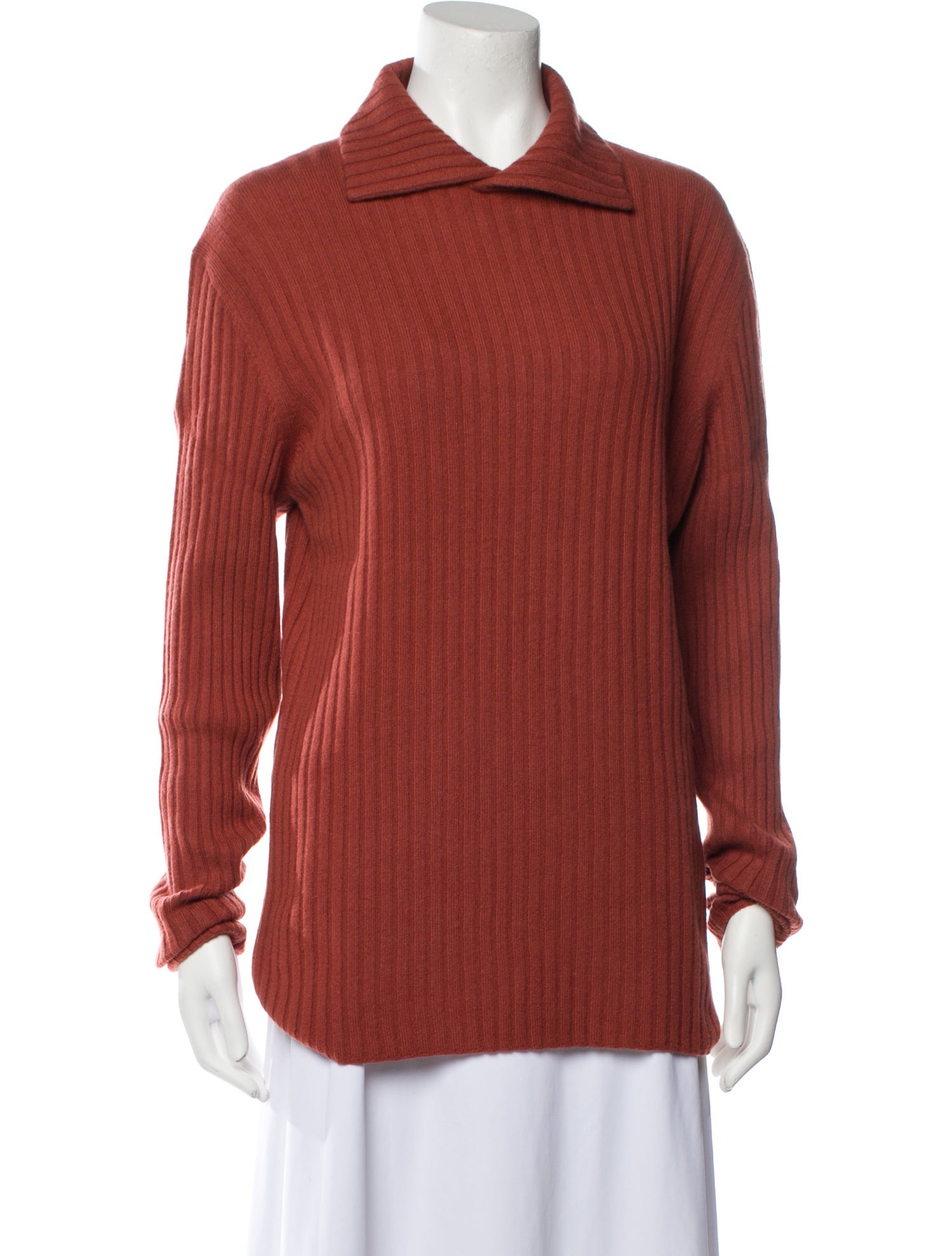 Brunello Cucinelli Cashmere Plunge Neckline Sweater - Neutrals Knitwear ...