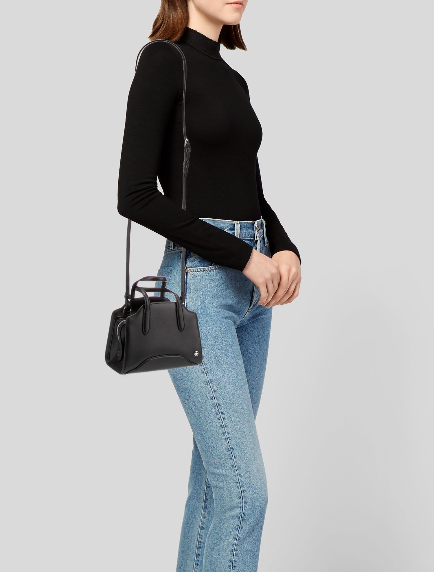 Loro Piana Vegetarian Leather Crossbody Bag - Blue Handle Bags ...