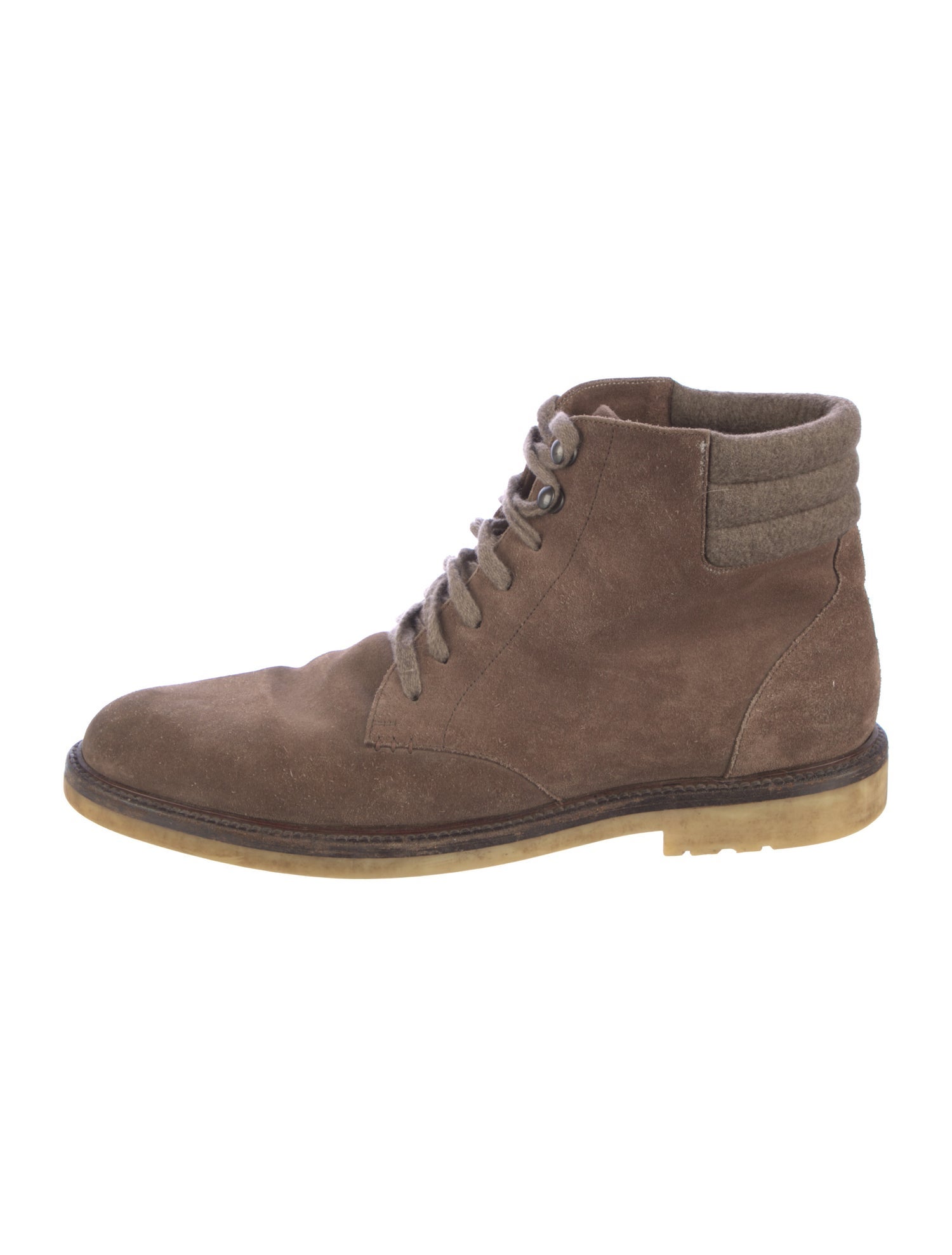 Loro Piana Icer Walk Suede Lace-Up Boots - Brown Boots, Shoes ...