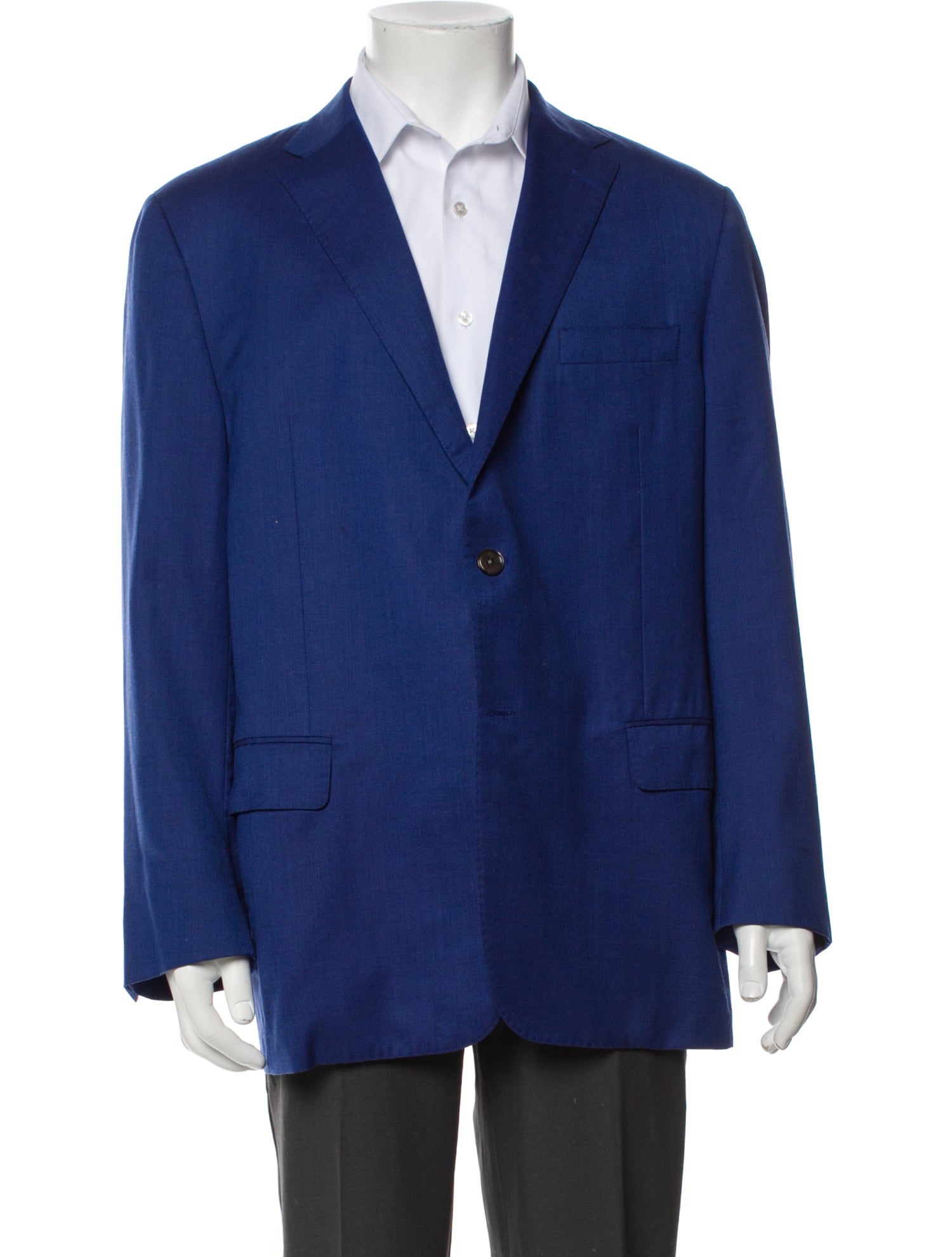 Hickey Freeman Wool Blazer - Blue Suiting, Clothing - LOR176369 | The ...