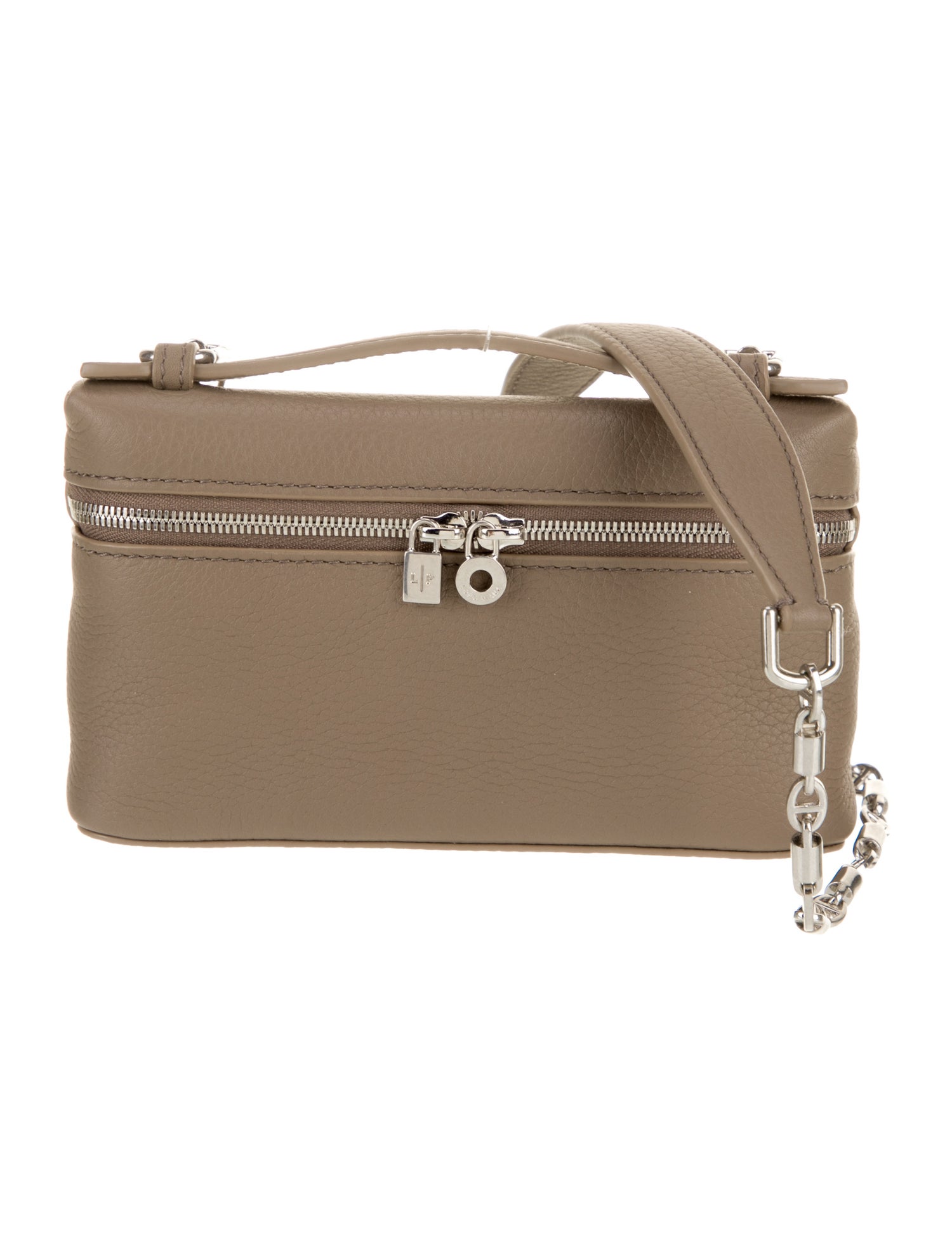 Loro Piana Leather Extra Pocket Mini w/ Tags - Grey Mini Bags, Handbags ...