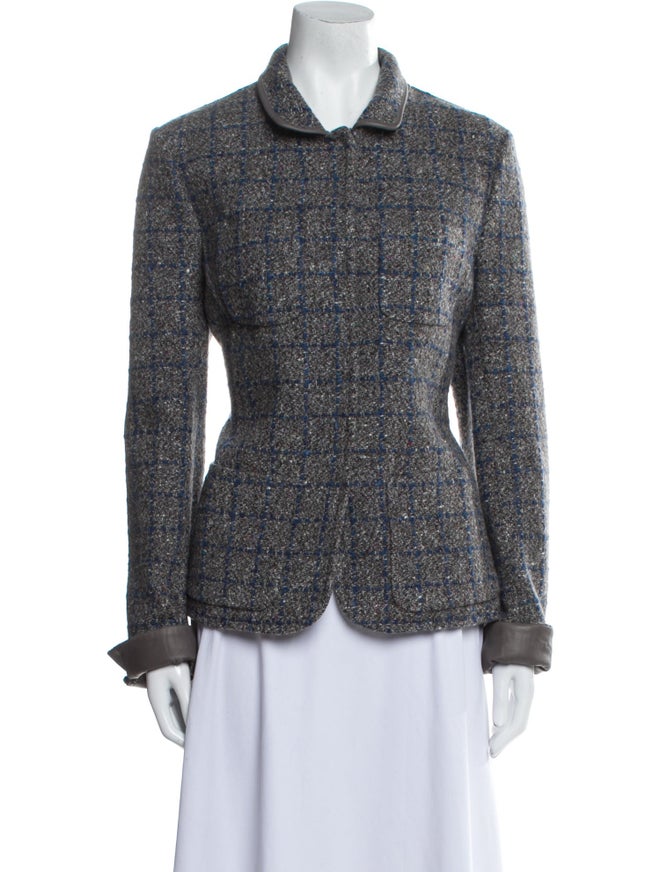 Moncler Tweed Pattern Jacket - Jackets, Clothing | The RealReal