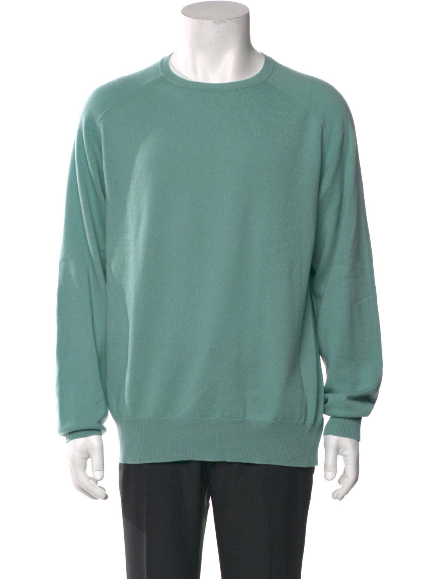 Loro Piana Cashmere Crew Neck Pullover - Blue Sweaters, Clothing ...