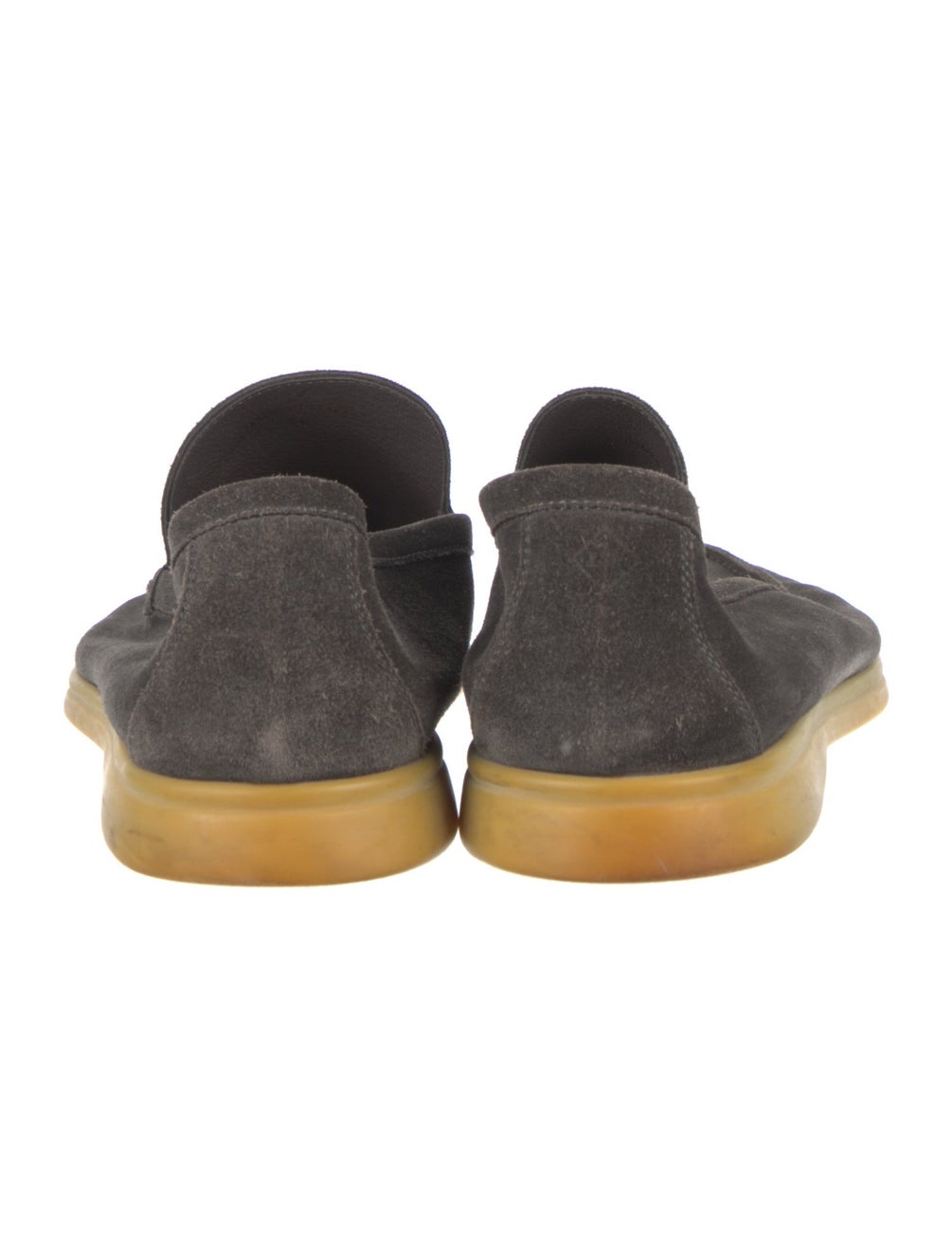 Loro Piana Summer Walk Suede Loafers - Grey Loafers, Shoes - LOR201749 ...