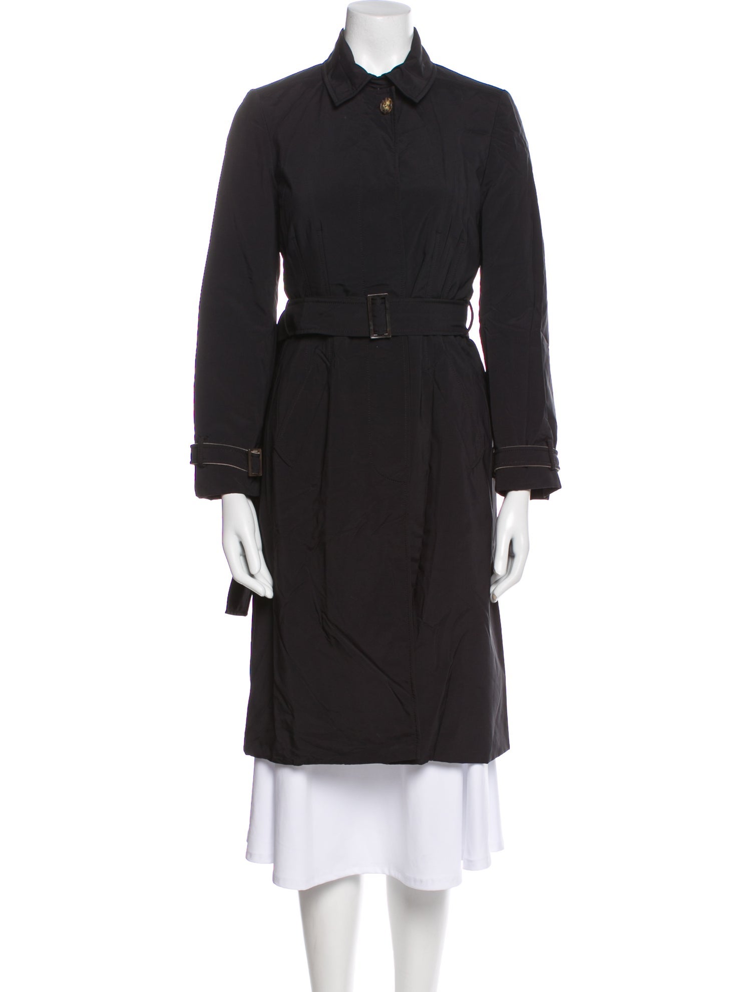 Loro Piana Storm System Nylon Trench Coat - Black Coats, Clothing ...