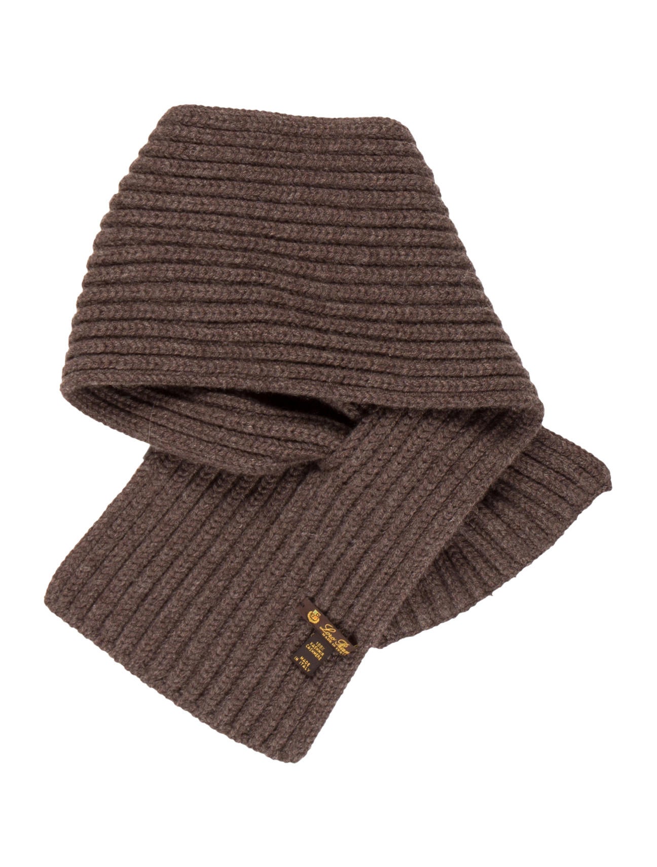 Loro Piana Knit Cashmere Scarf - Grey Scarves and Shawls, Accessories ...