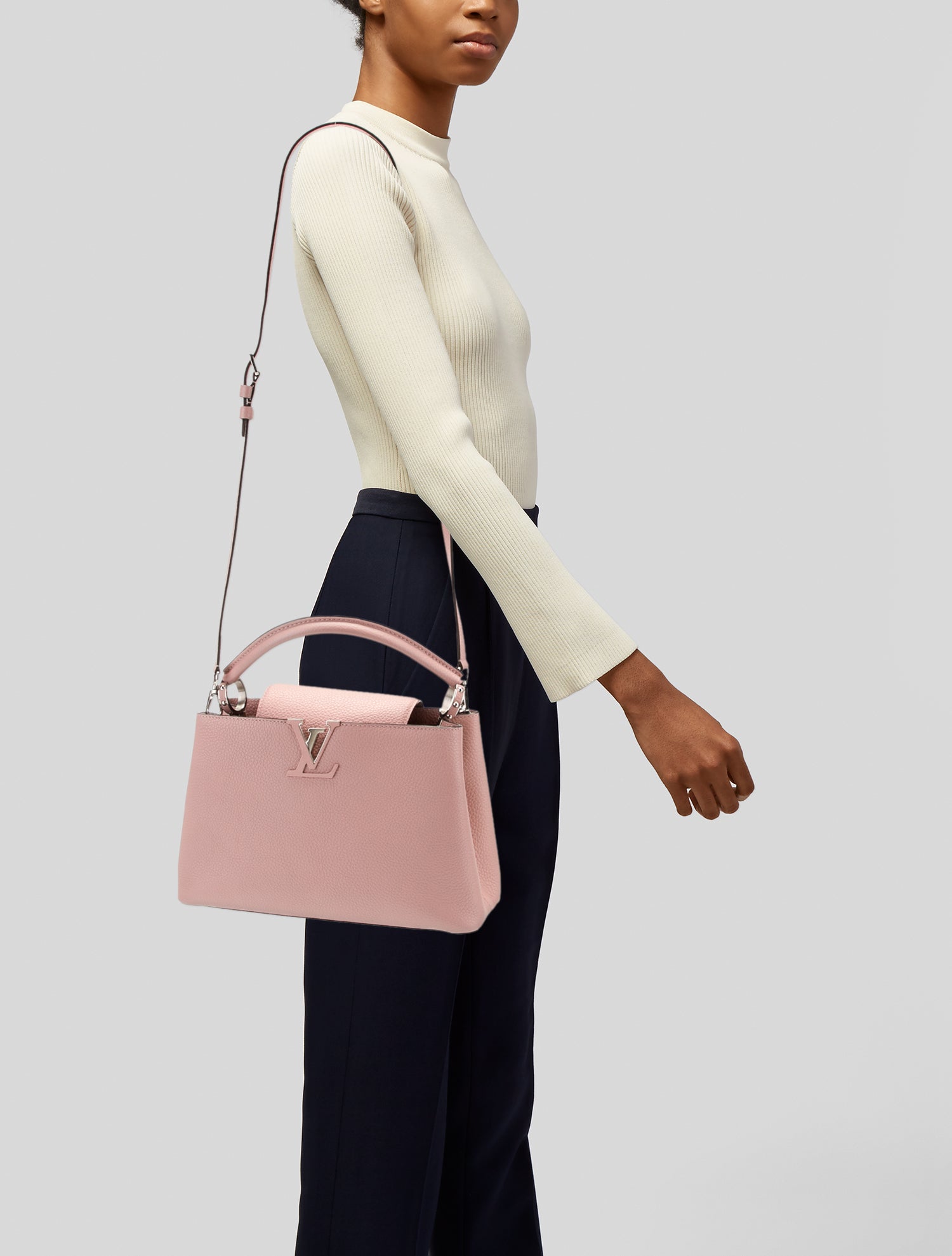 Louis Vuitton Taurillon Leather Capucines BB - Pink Handle Bags ...