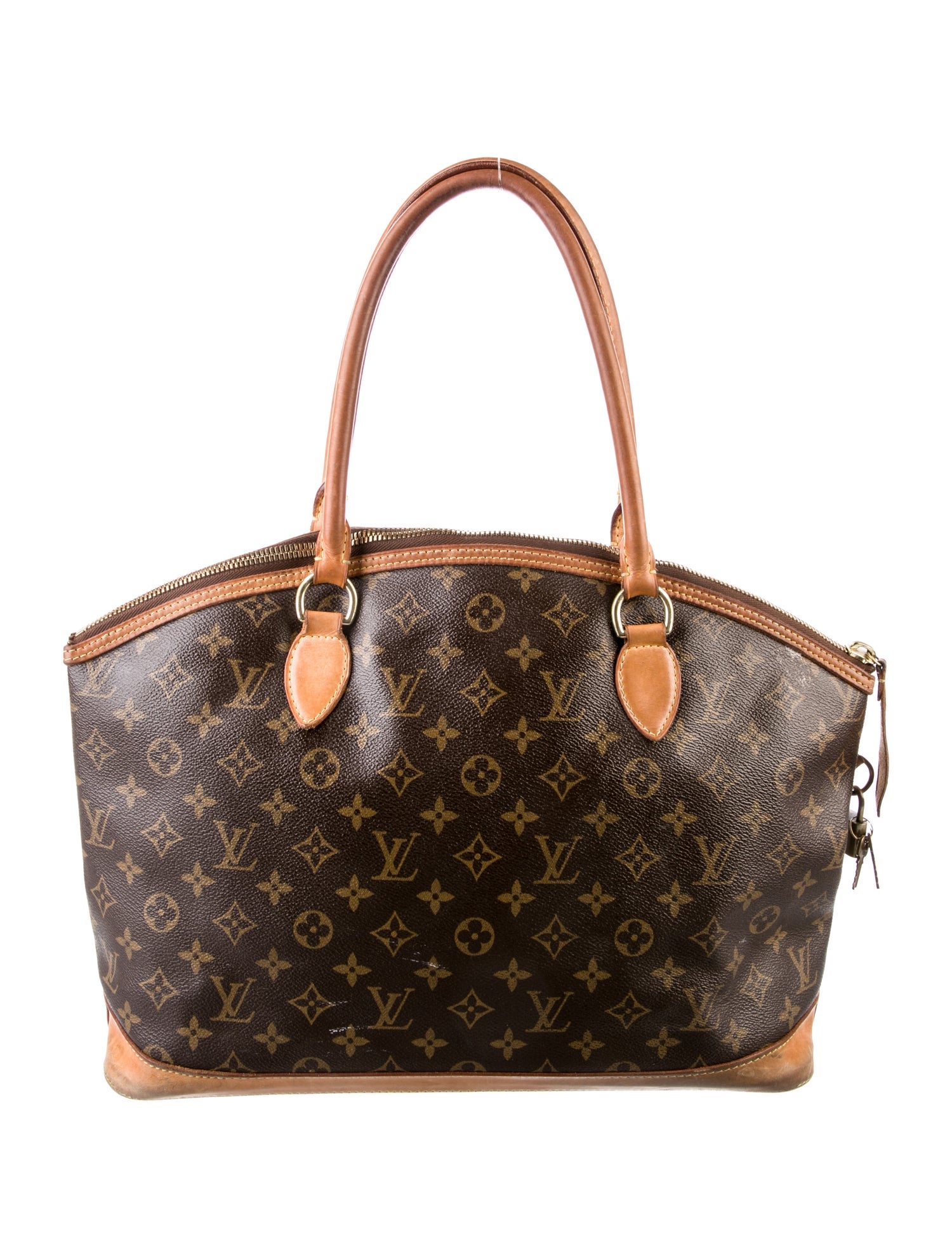 Louis Vuitton LV Monogram Lockit Horizontal Vintage - Brown Handle Bags ...