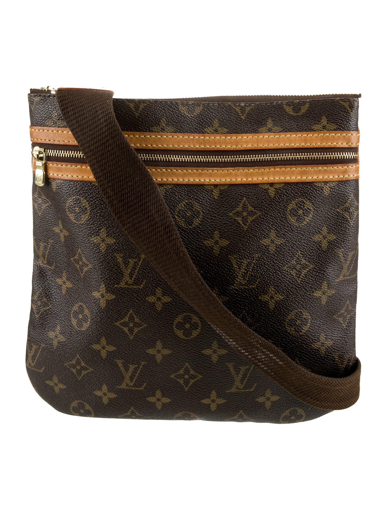 Louis Vuitton LV Monogram Messenger Bag Vintage - Brown Crossbody Bags ...