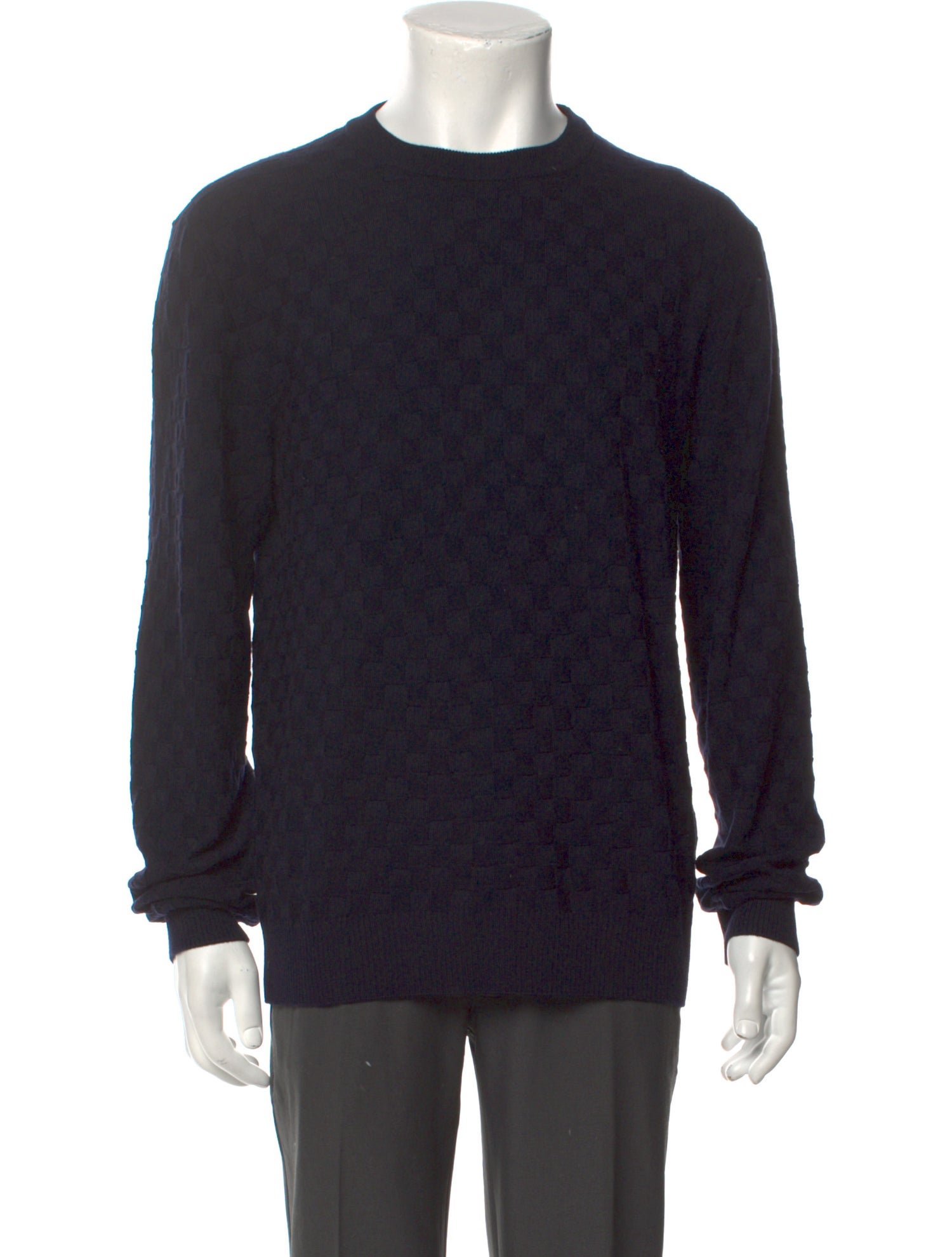 Louis Vuitton 2020 Damier Graphite Pattern Pullover - Blue Sweaters ...