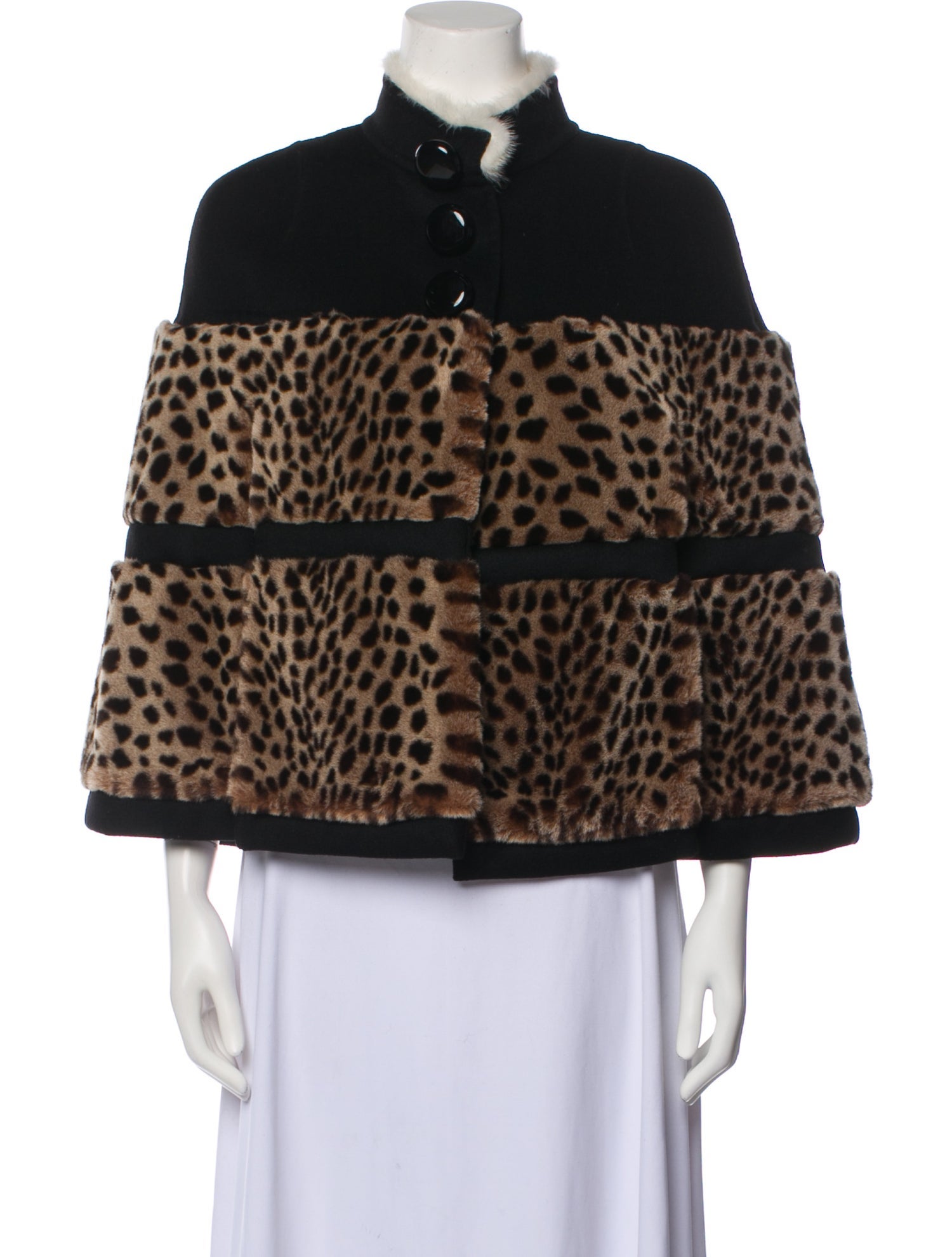 Louis Vuitton Vintage 2003 Fur Jacket w/ Tags - Black Jackets, Clothing ...