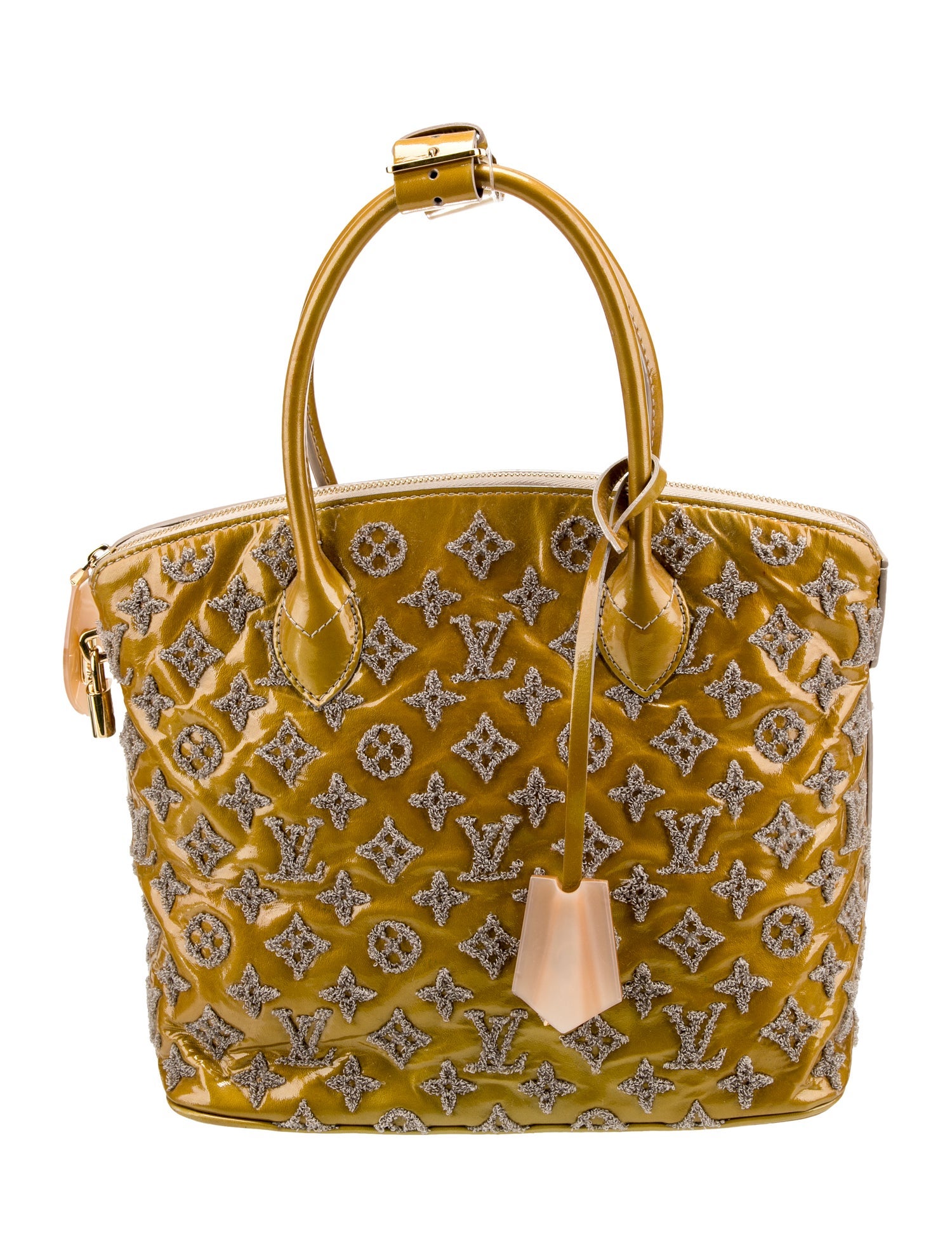 Louis Vuitton Fascination Patent Leather Lockit - Gold Handle Bags ...