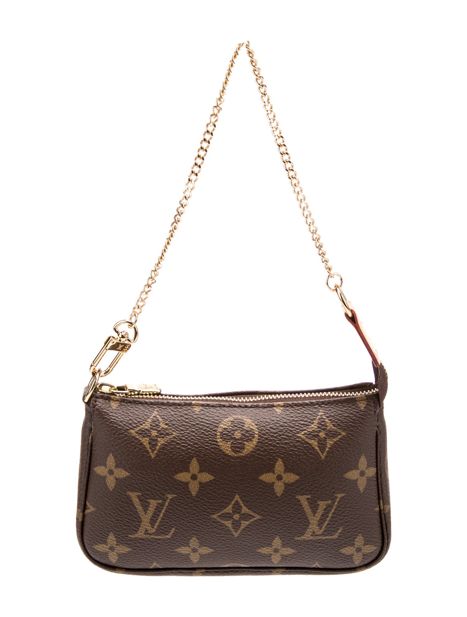 Louis Vuitton LV Monogram Pochette Accessoires w/ Tags - Brown Handle ...