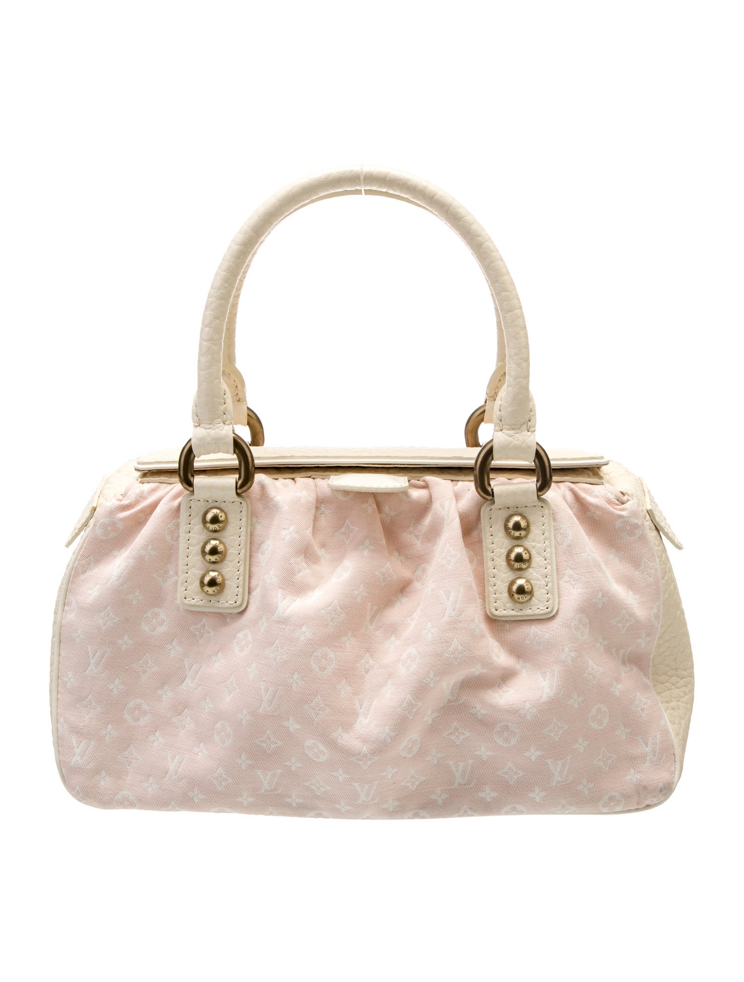 Louis Vuitton Monogram Mini Lin Top Handle Bag PM Vintage - Pink Handle ...