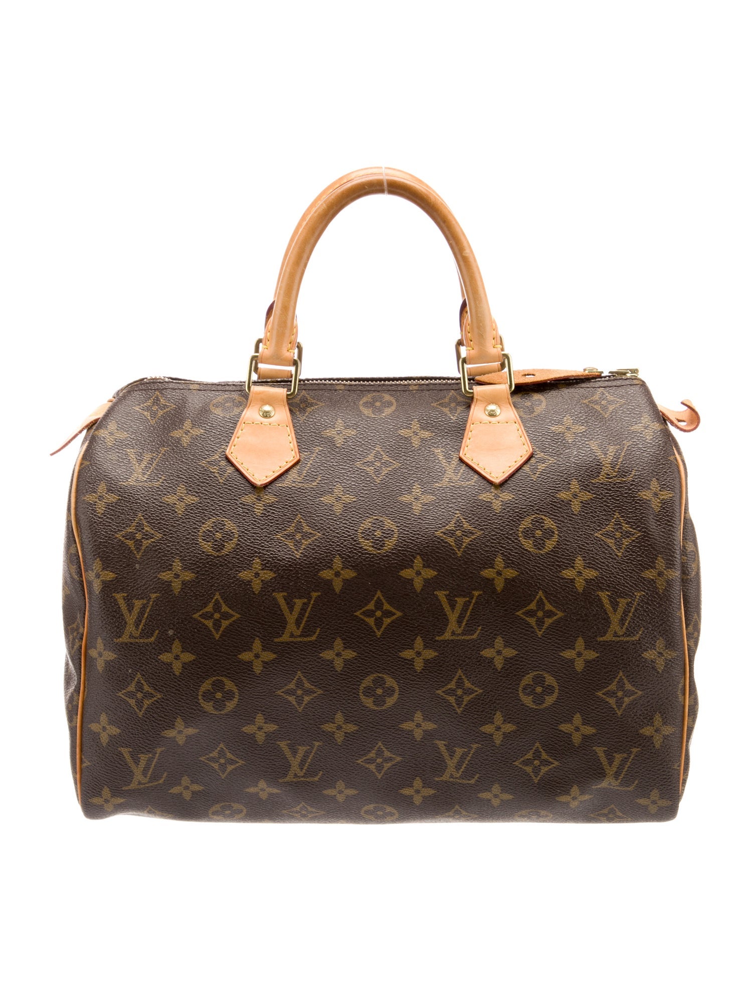 Louis Vuitton LV Monogram Speedy 30 - Brown Handle Bags, Handbags ...