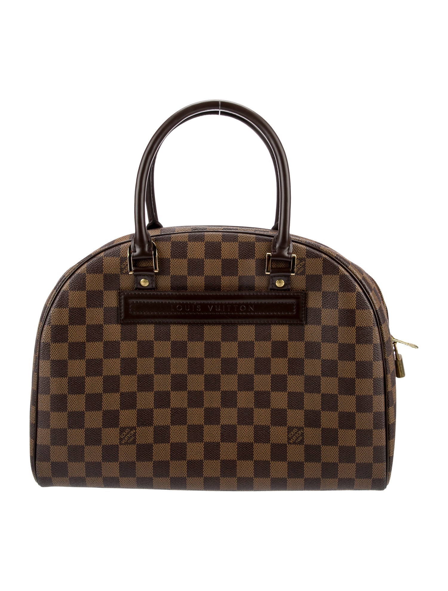 Louis Vuitton Coated Canvas Damier Ebene Nolita - Brown Handle Bags ...