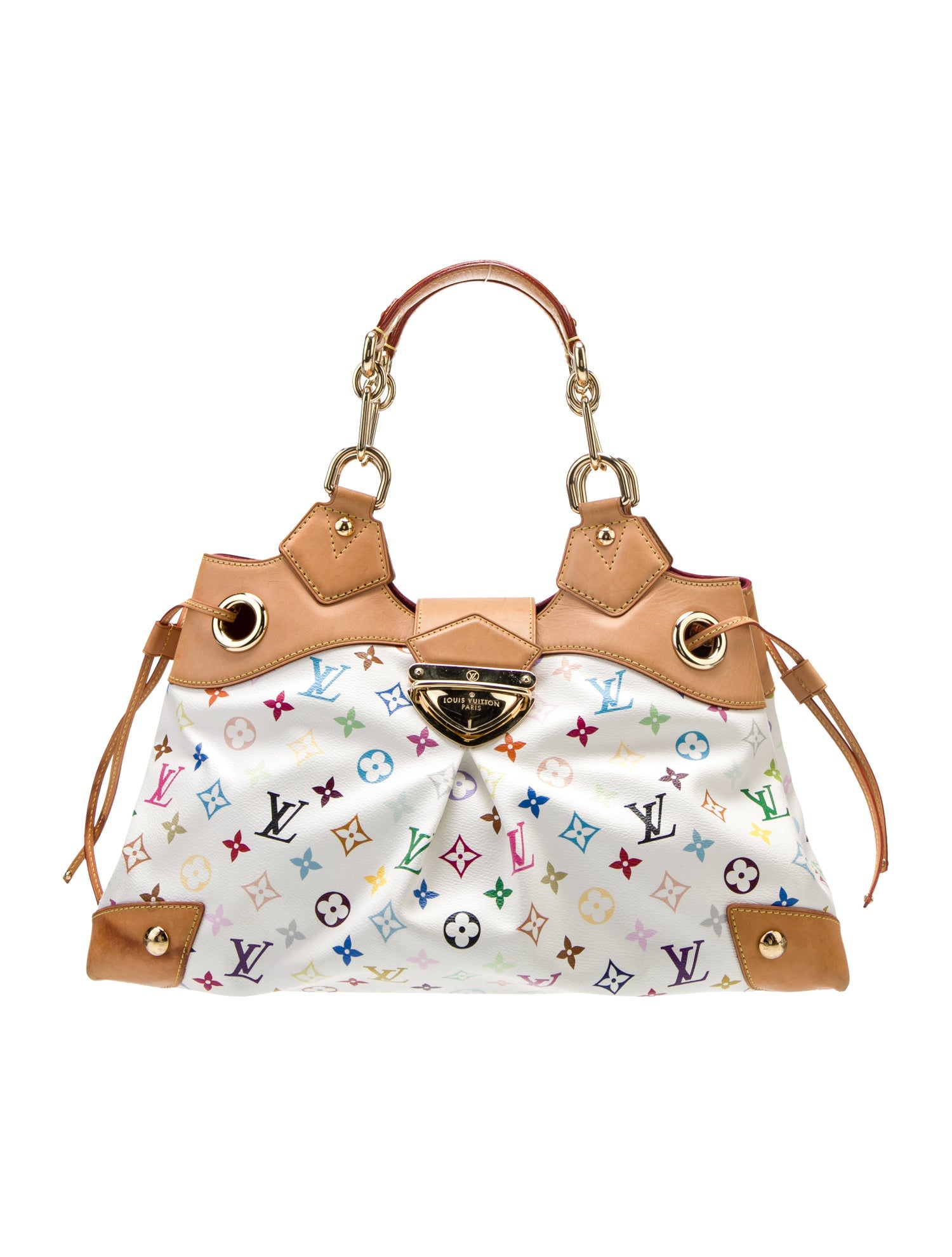 Louis Vuitton Multicolore Monogram Ursula Vintage - White Hobos ...