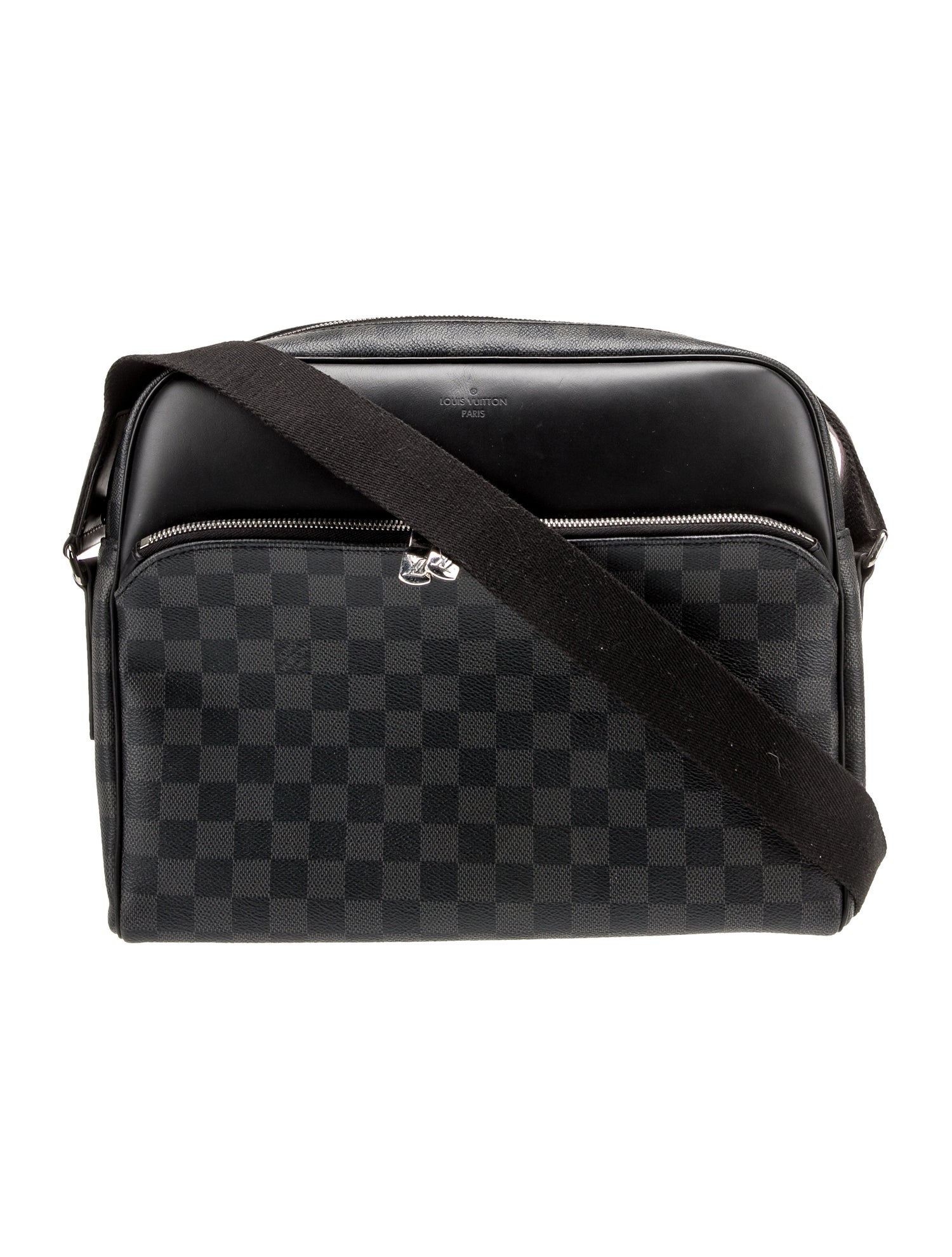 Louis Vuitton Coated Canvas PM Damier Graphite Pattern - Black ...