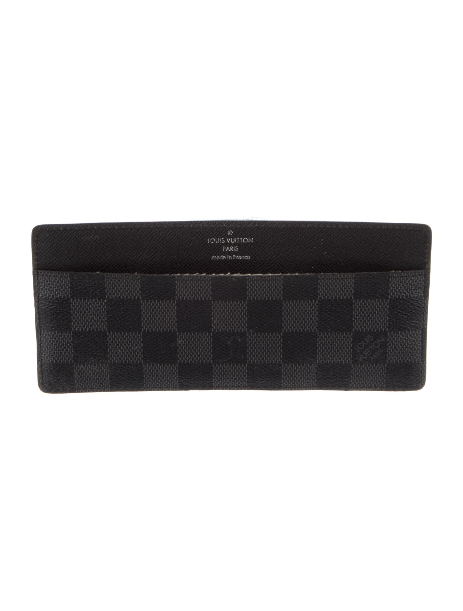 Louis Vuitton Damier Graphite Pattern Coated Canvas Wallet - Black ...