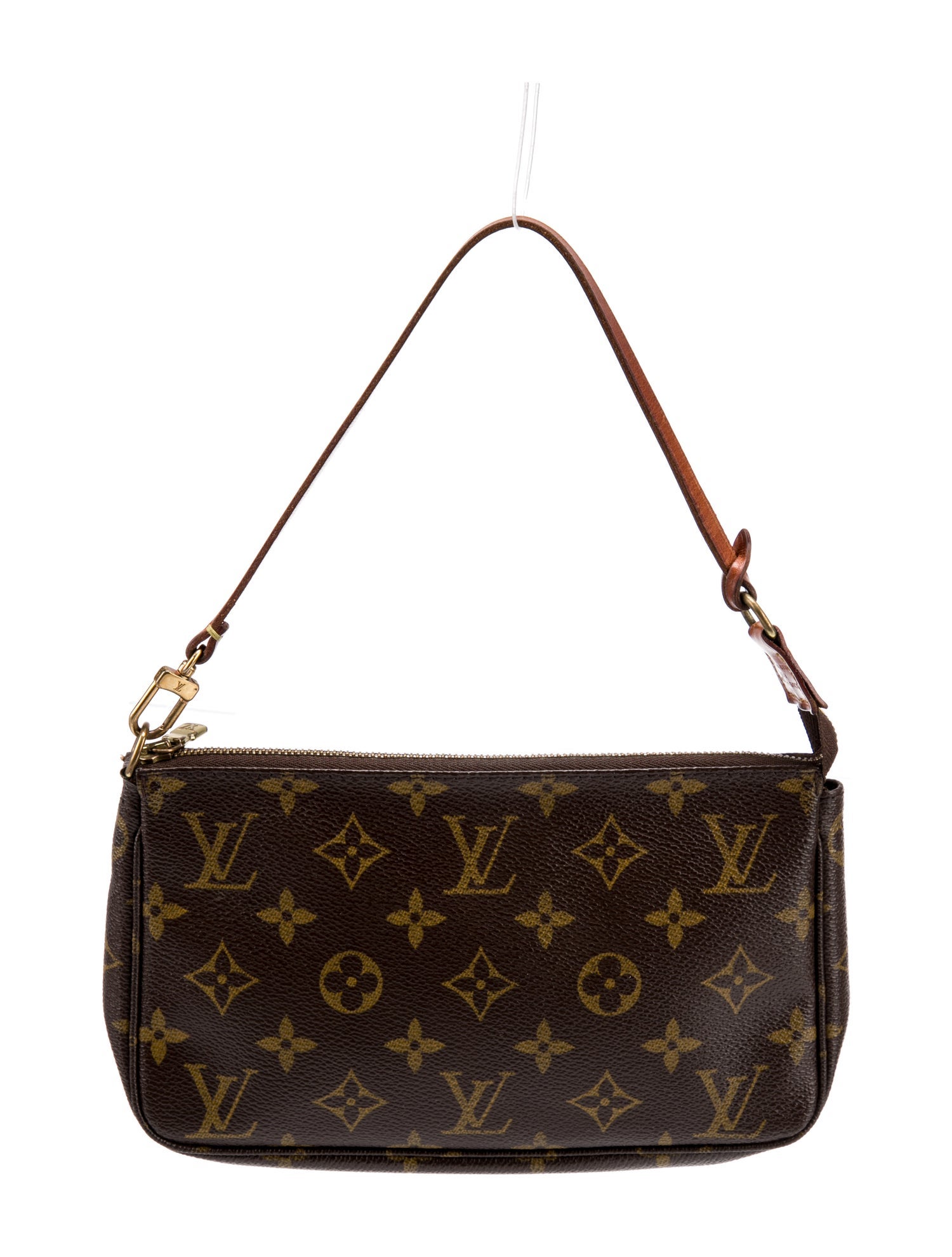 Louis Vuitton LV Monogram Pochette Accessoires - Brown Handle Bags ...