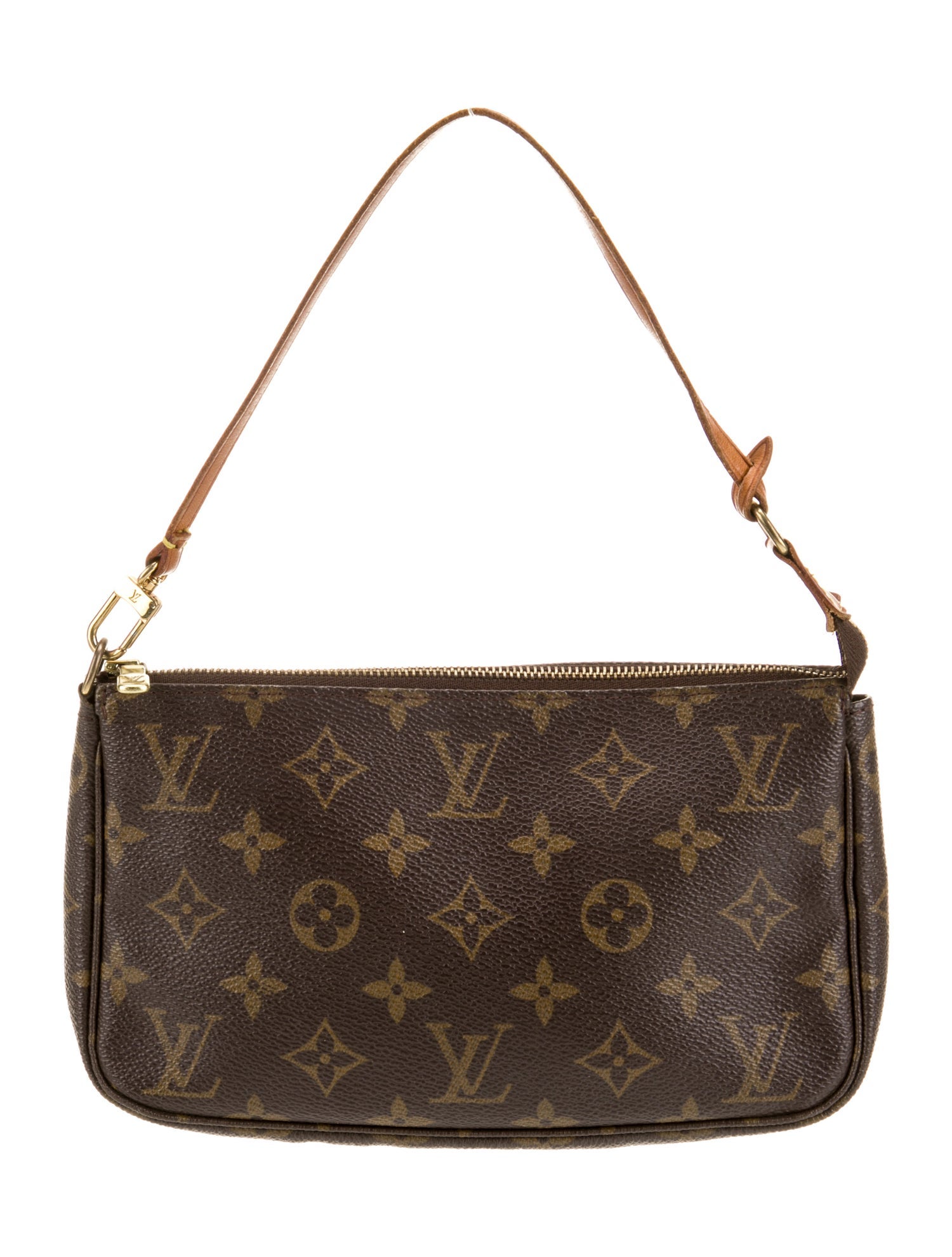 Louis Vuitton LV Monogram Pochette Accessoires Vintage - Brown Handle ...