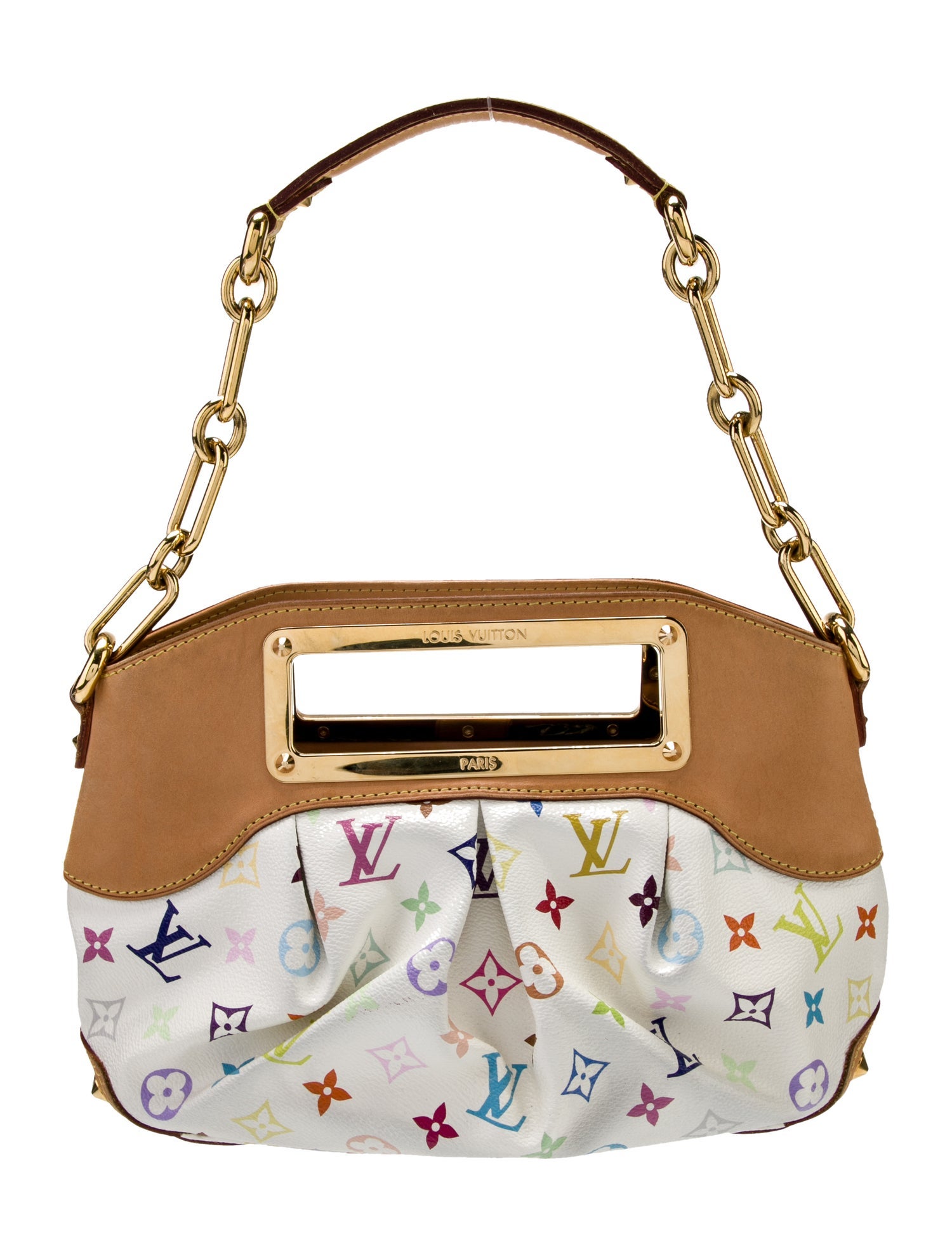 Louis Vuitton Multicolore Monogram Judy PM - White Handle Bags ...