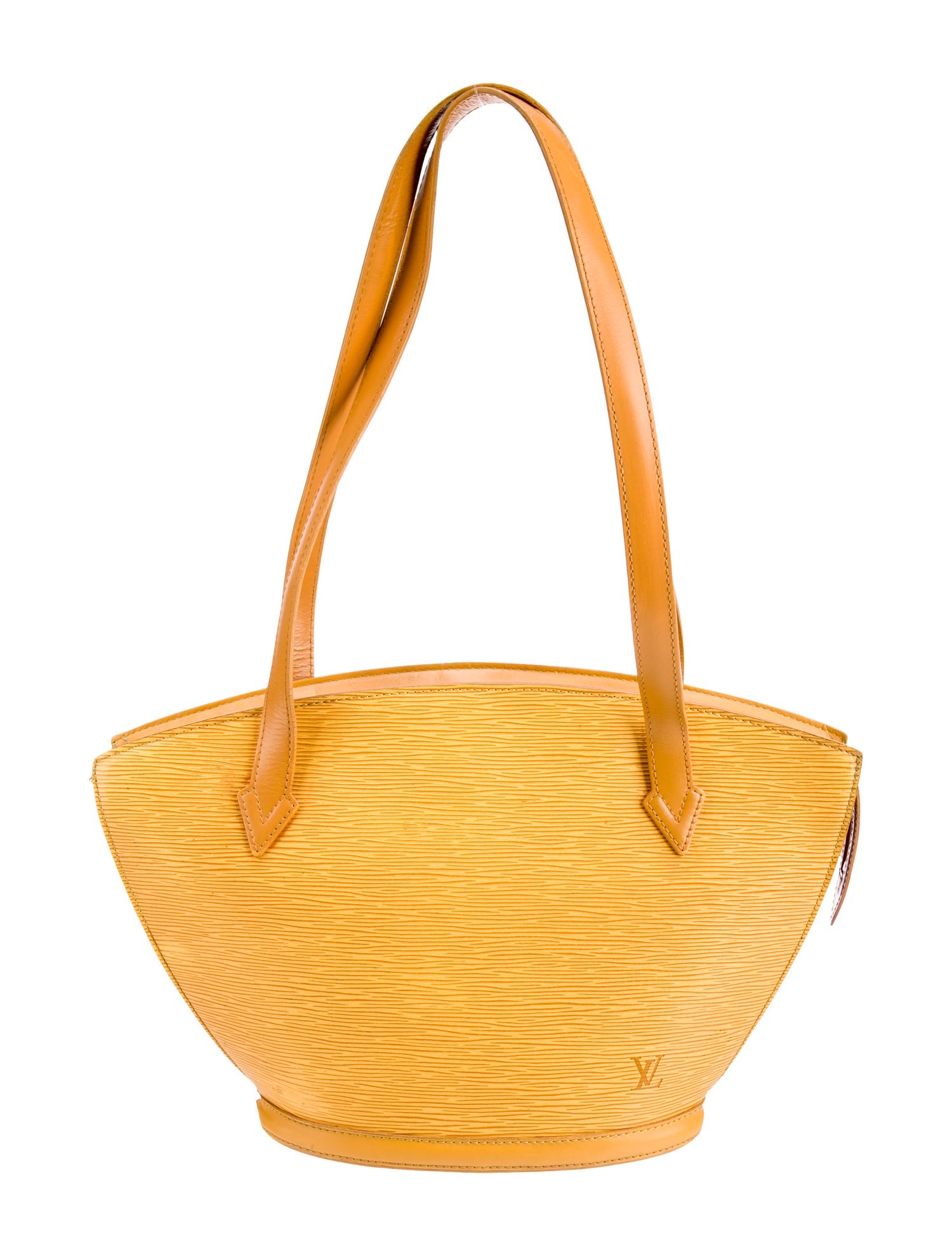 Louis Vuitton Embossed Leather Shoulder Bag PM - Yellow Shoulder Bags ...