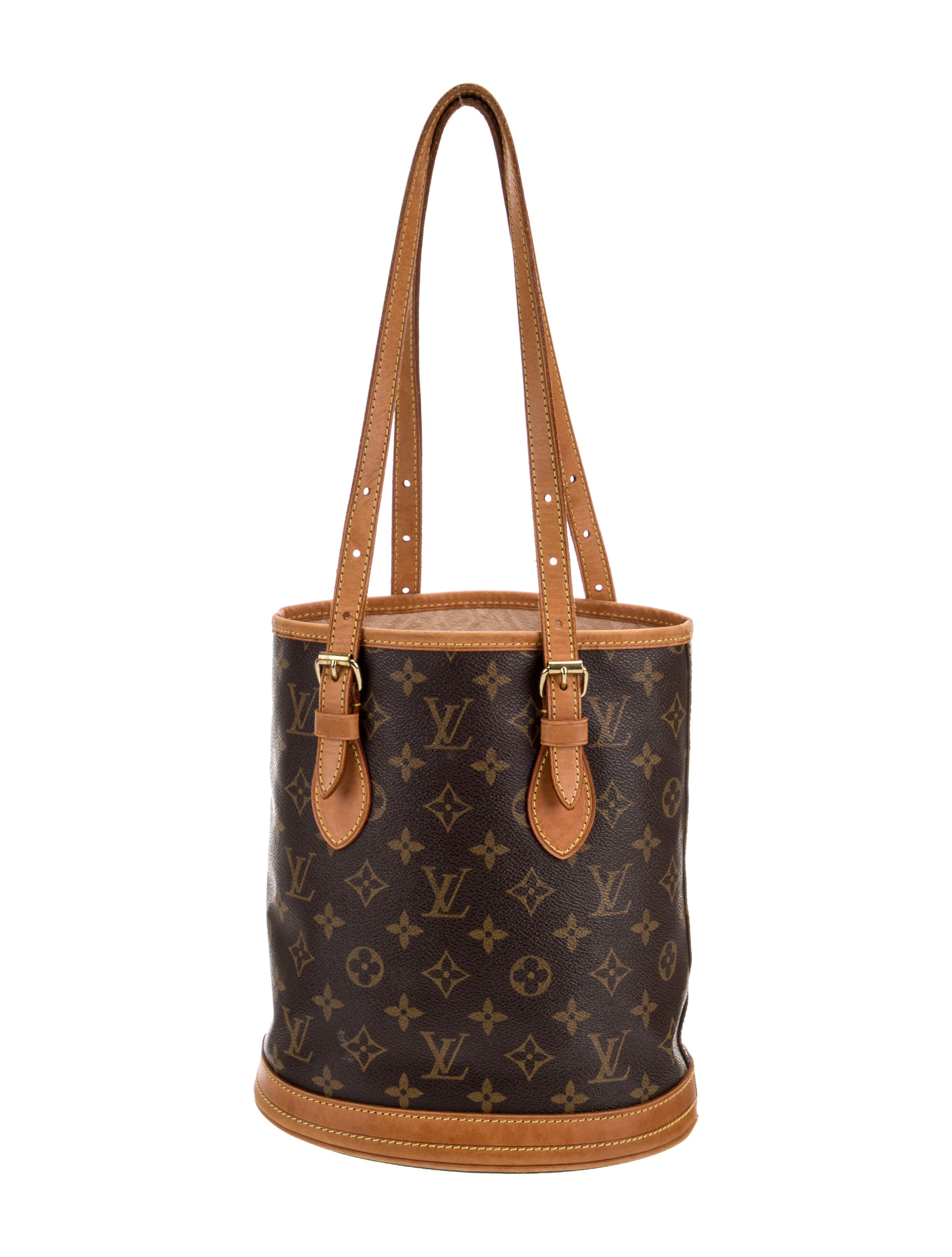 Louis Vuitton LV Monogram Petit Bucket Vintage - Brown Bucket Bags ...