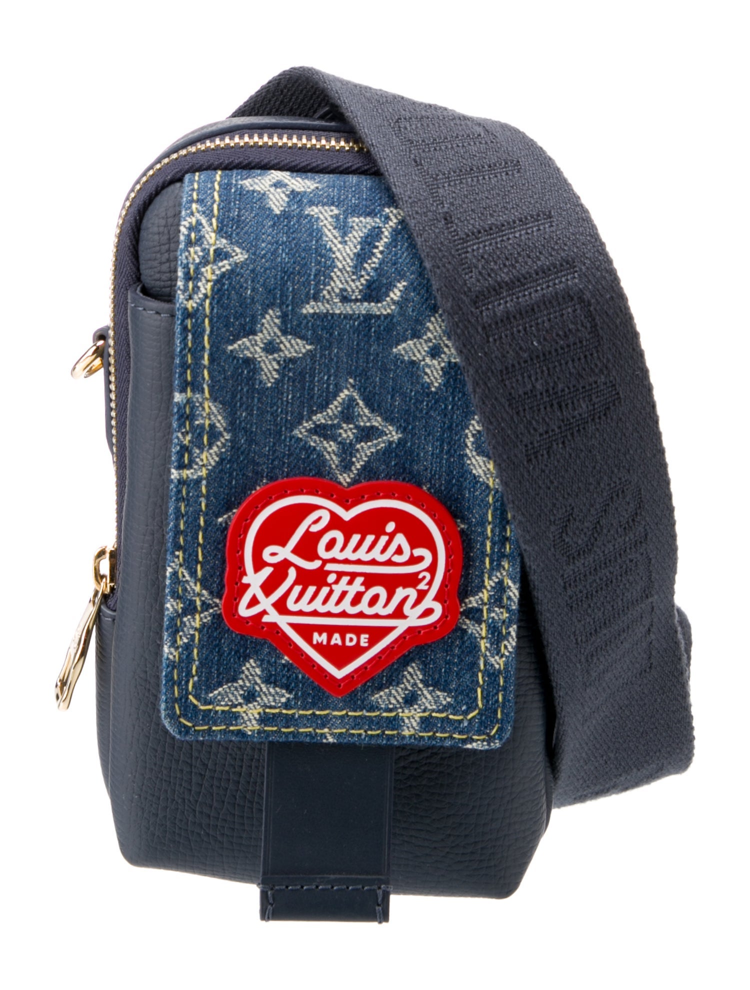 Louis Vuitton Leather Crossbody Bag - Blue Messenger Bags, Bags ...