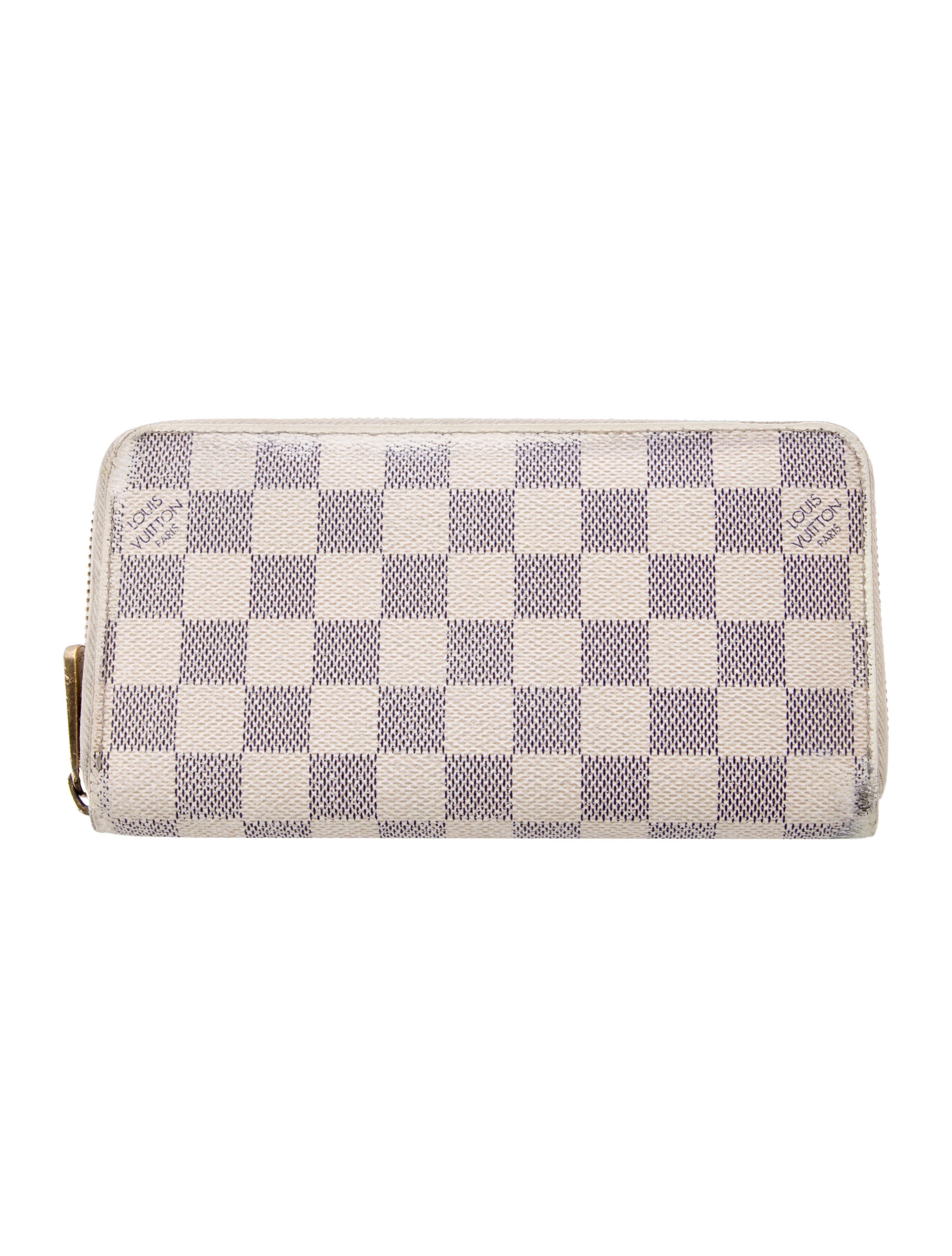 Louis Vuitton Damier Azur Pattern Zippy Wallet - Neutrals Wallets ...