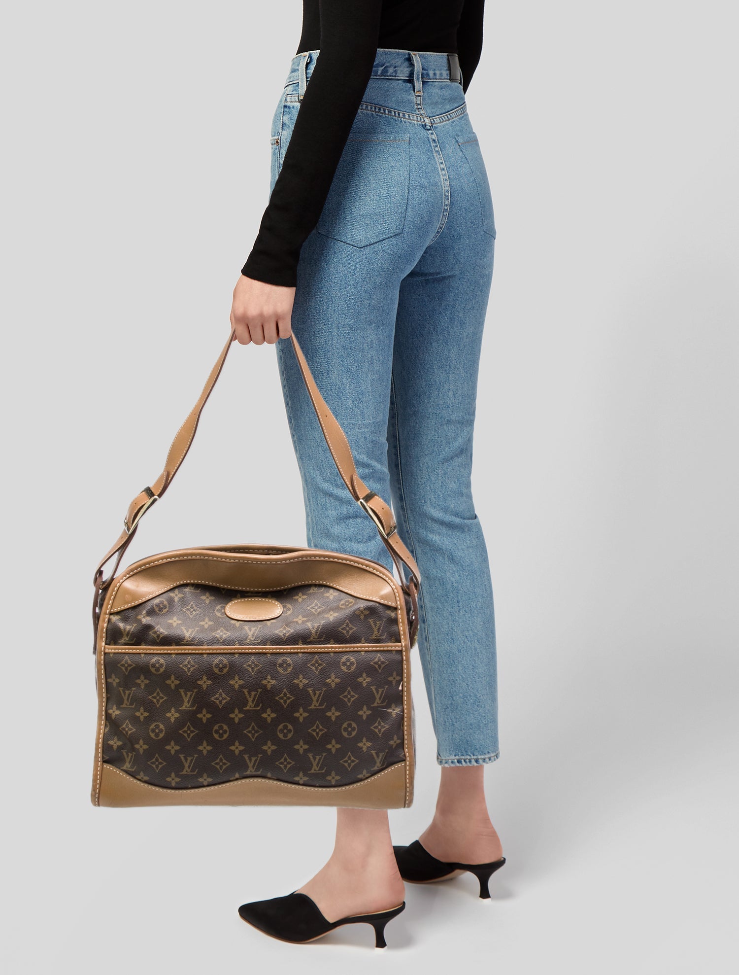 Louis Vuitton LV Monogram French Company Weekend Bag Vintage - Brown ...