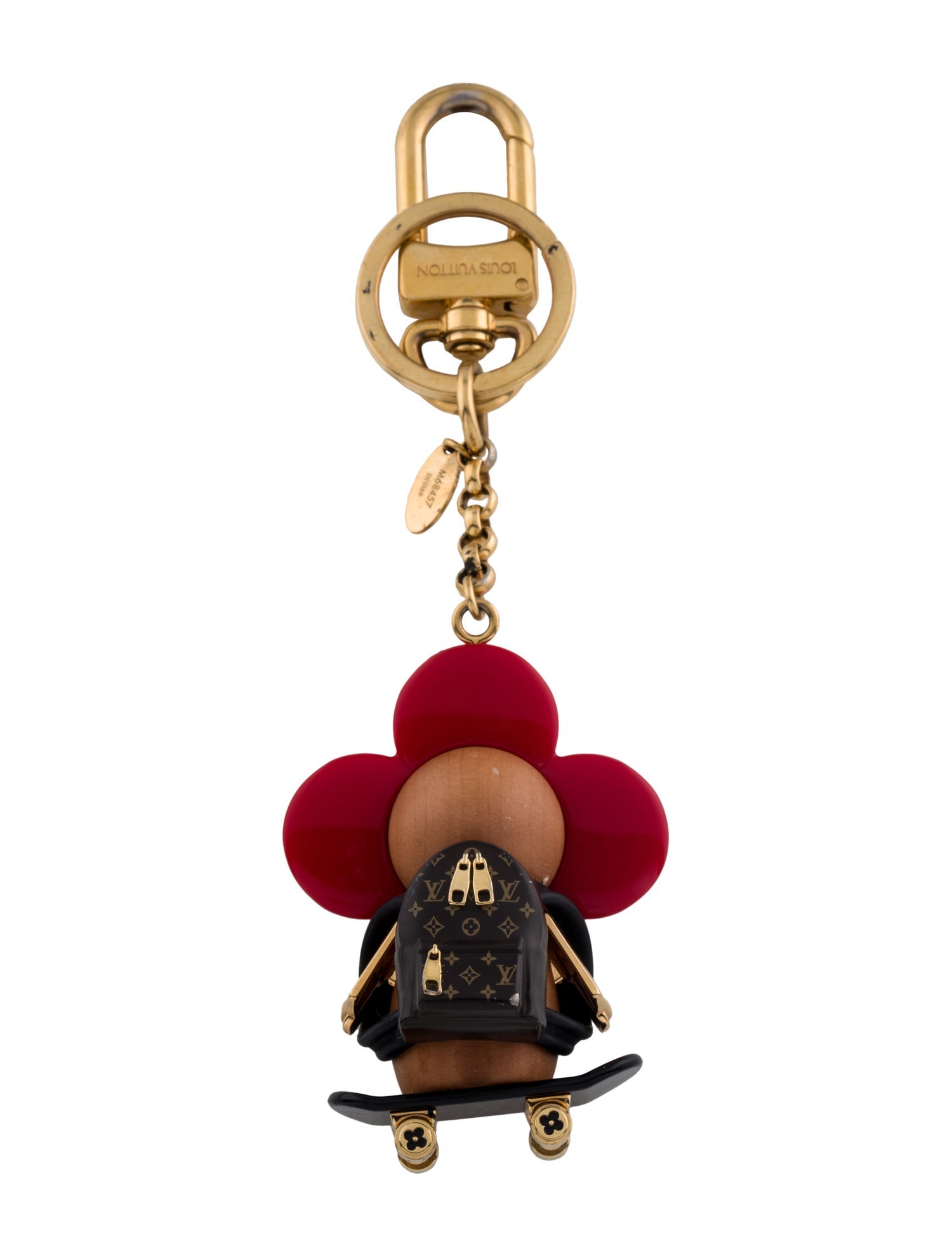 Louis Vuitton Fleur d'Etoile Key Holder and Bag Charm - Gold Keychains ...