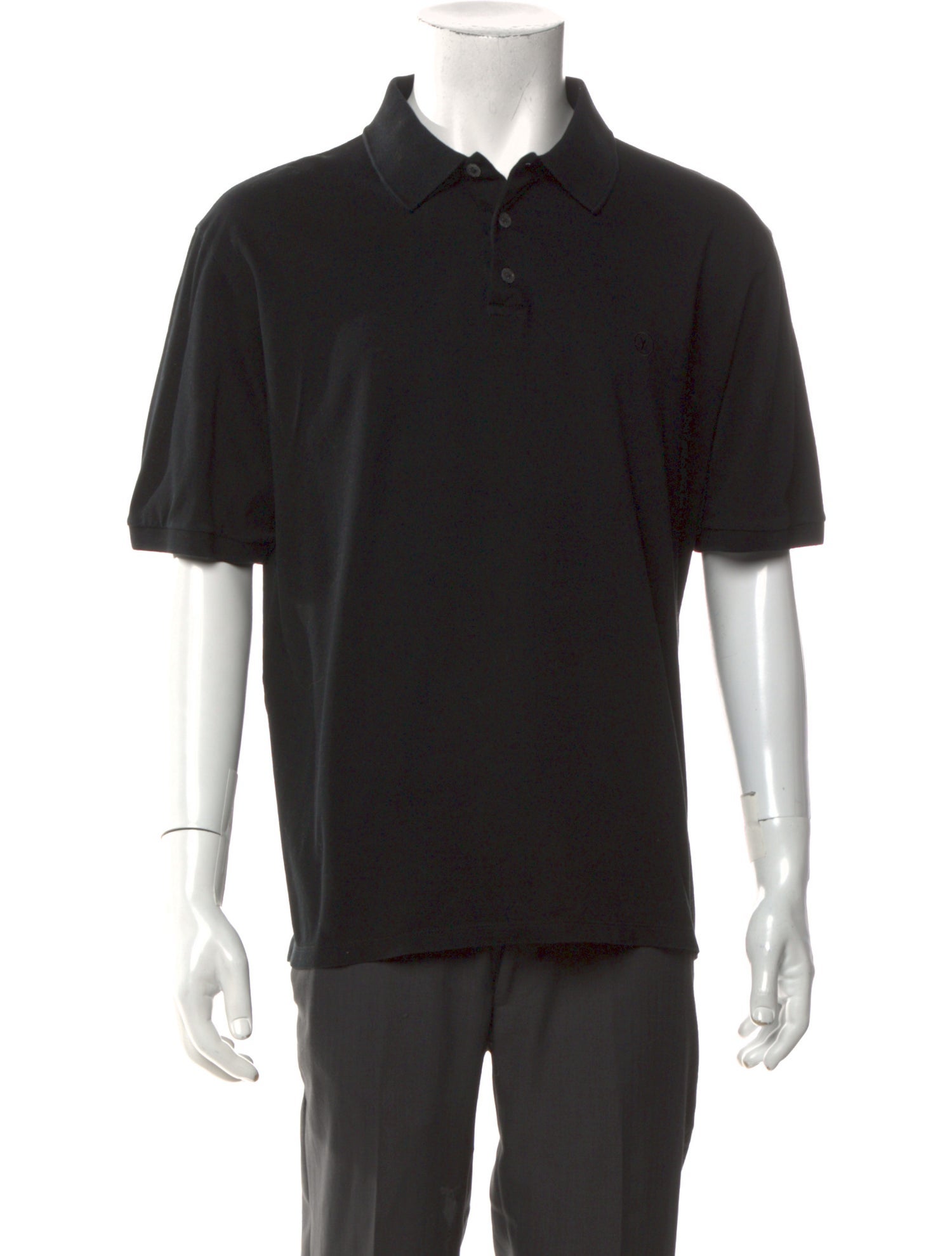 Louis Vuitton 2022 LV Monogram Polo Shirt - Black Polos, Clothing ...