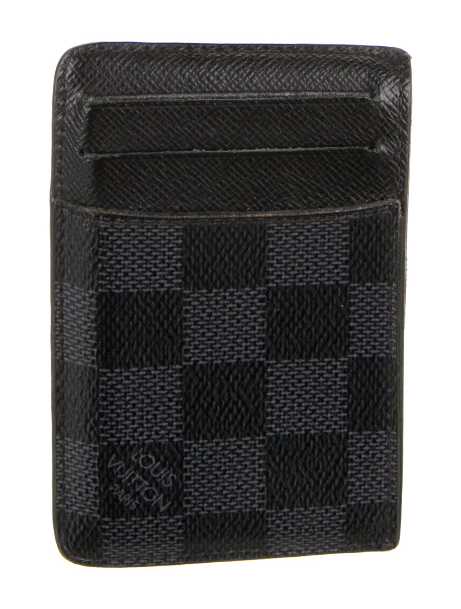 Louis Vuitton Damier Graphite Pattern Coated Canvas Card Case - Black ...