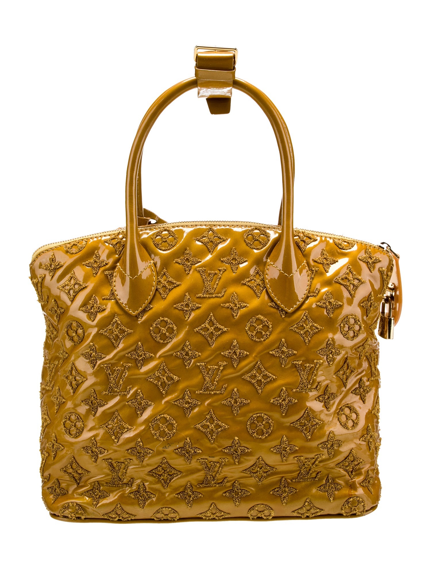 Louis Vuitton LV Monogram Lockit - Yellow Handle Bags, Handbags ...