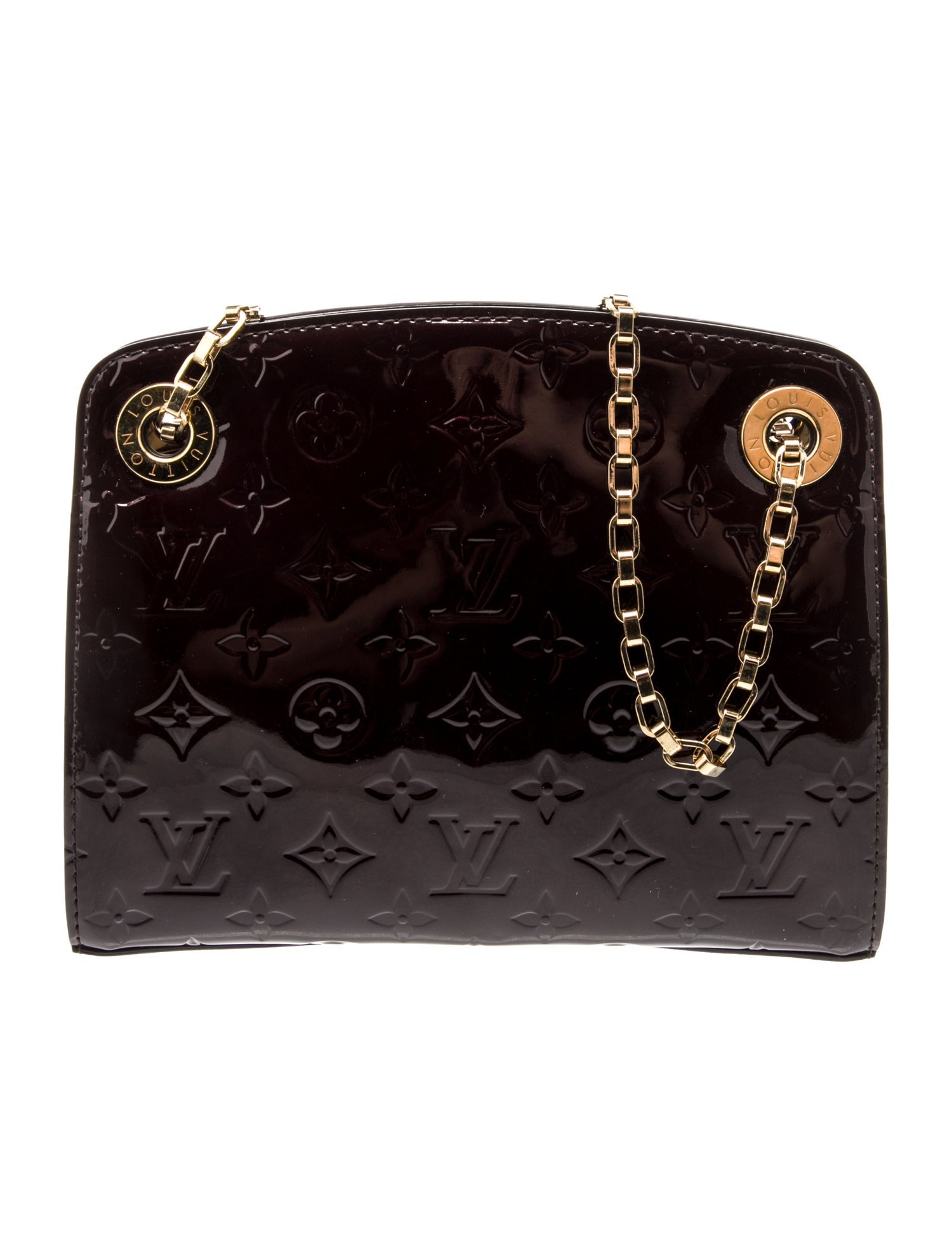 Louis Vuitton Monogram Vernis Virginia PM - Burgundy Shoulder Bags ...