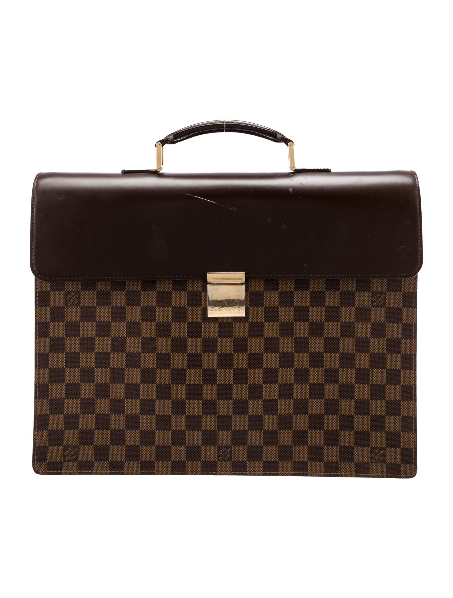 Louis Vuitton Damier Ebene Briefcase Vintage - Brown Briefcases, Bags ...