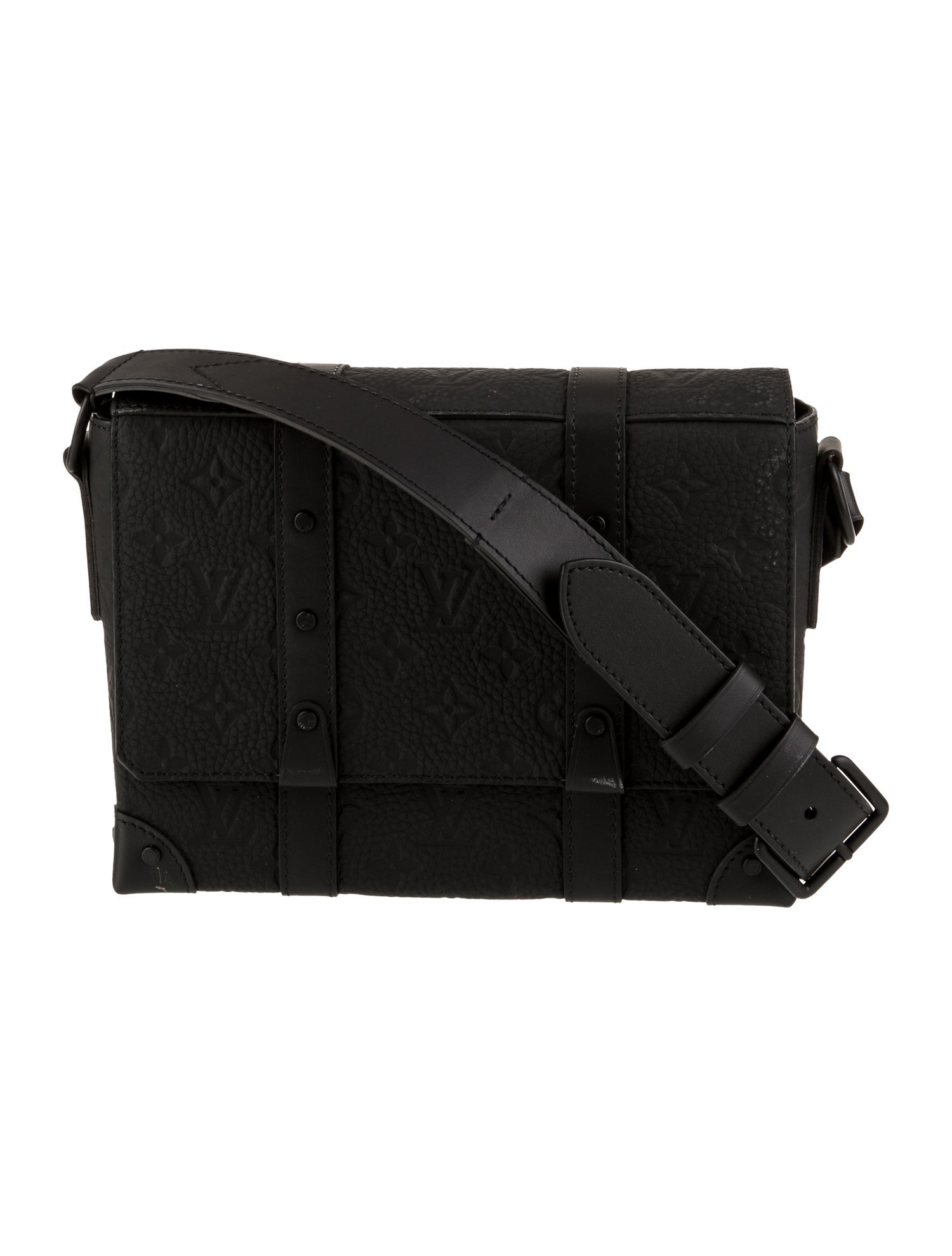 Louis Vuitton LV Monogram Trunk Messenger PM - Black Messenger Bags ...