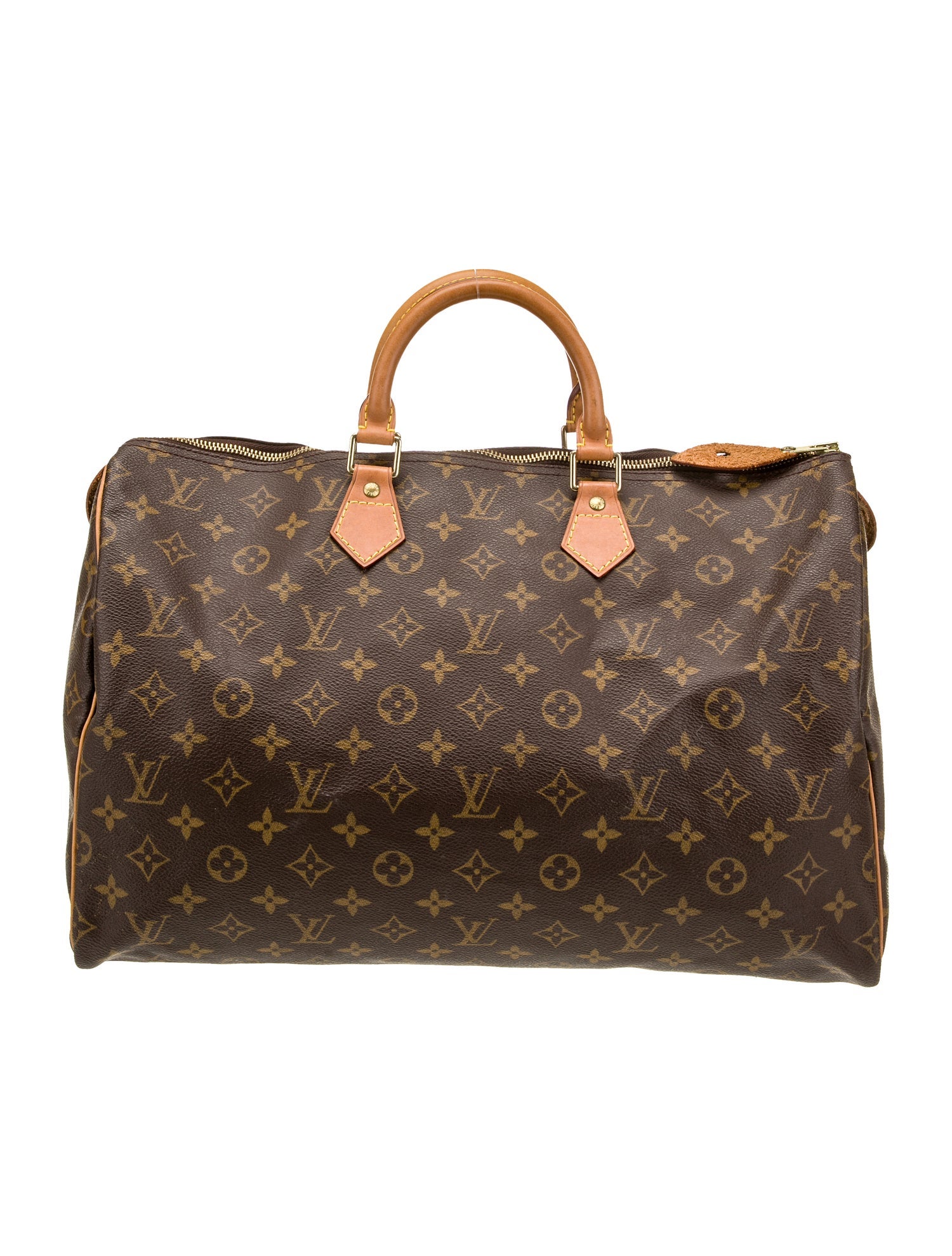 Louis Vuitton LV Monogram Speedy 40 Vintage - Brown Handle Bags ...