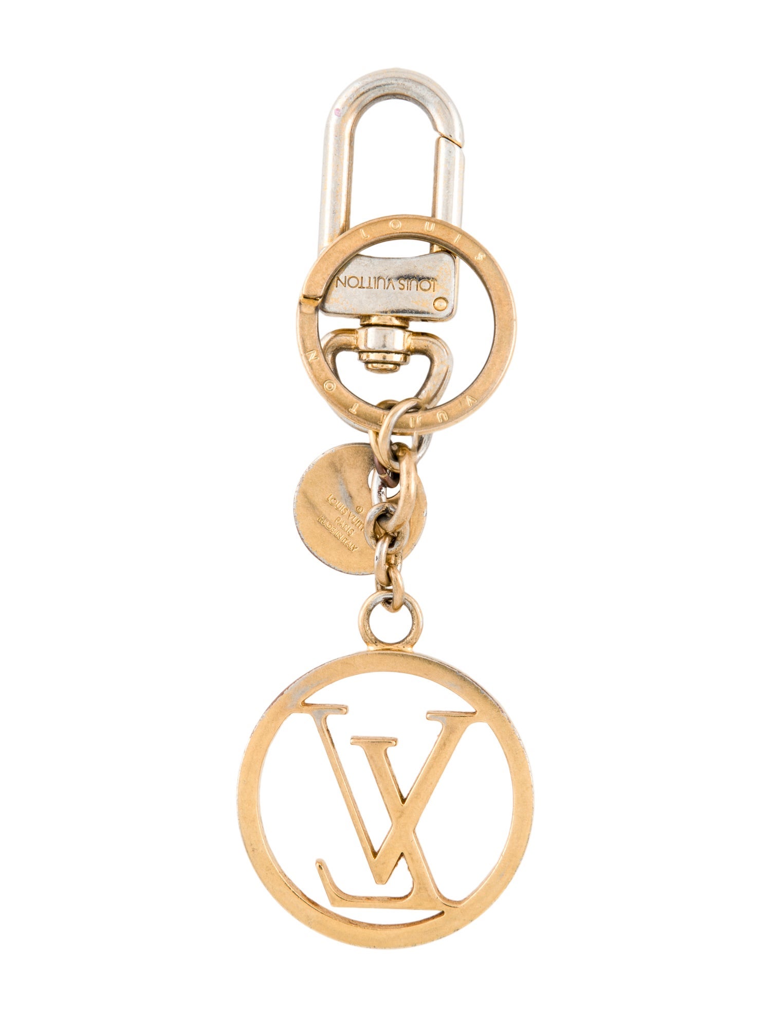 Louis Vuitton Colorline Bag Charm Key Holder - Gold Keychains ...