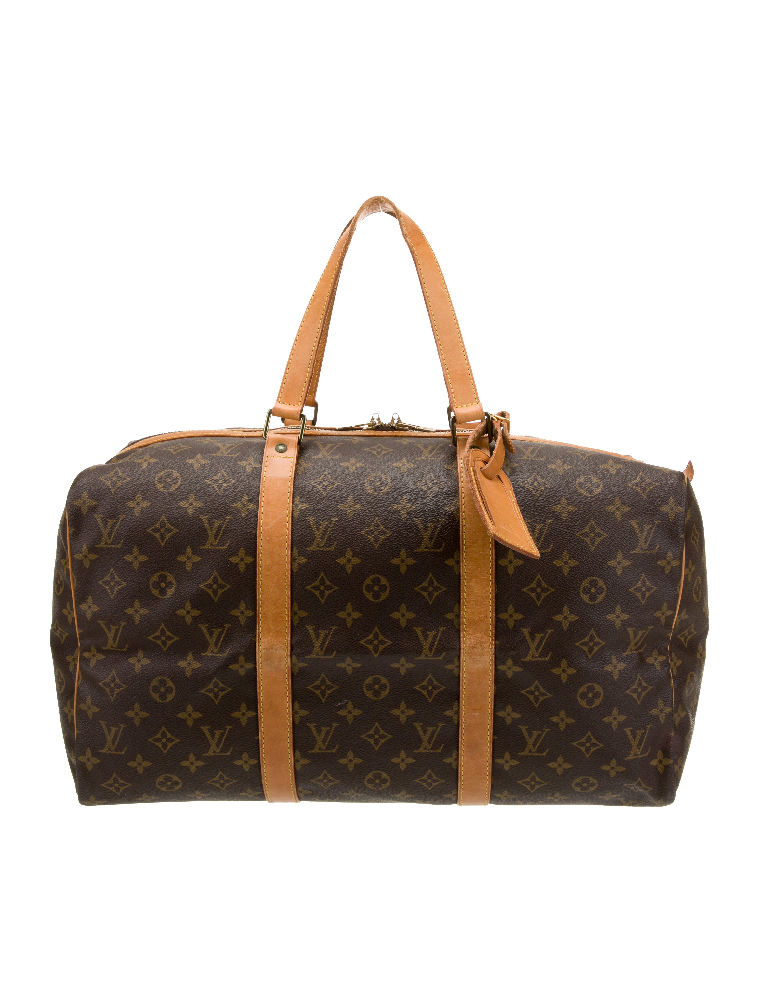 Louis Vuitton LV Monogram Weekender Bag 45 Vintage - Brown Luggage and ...