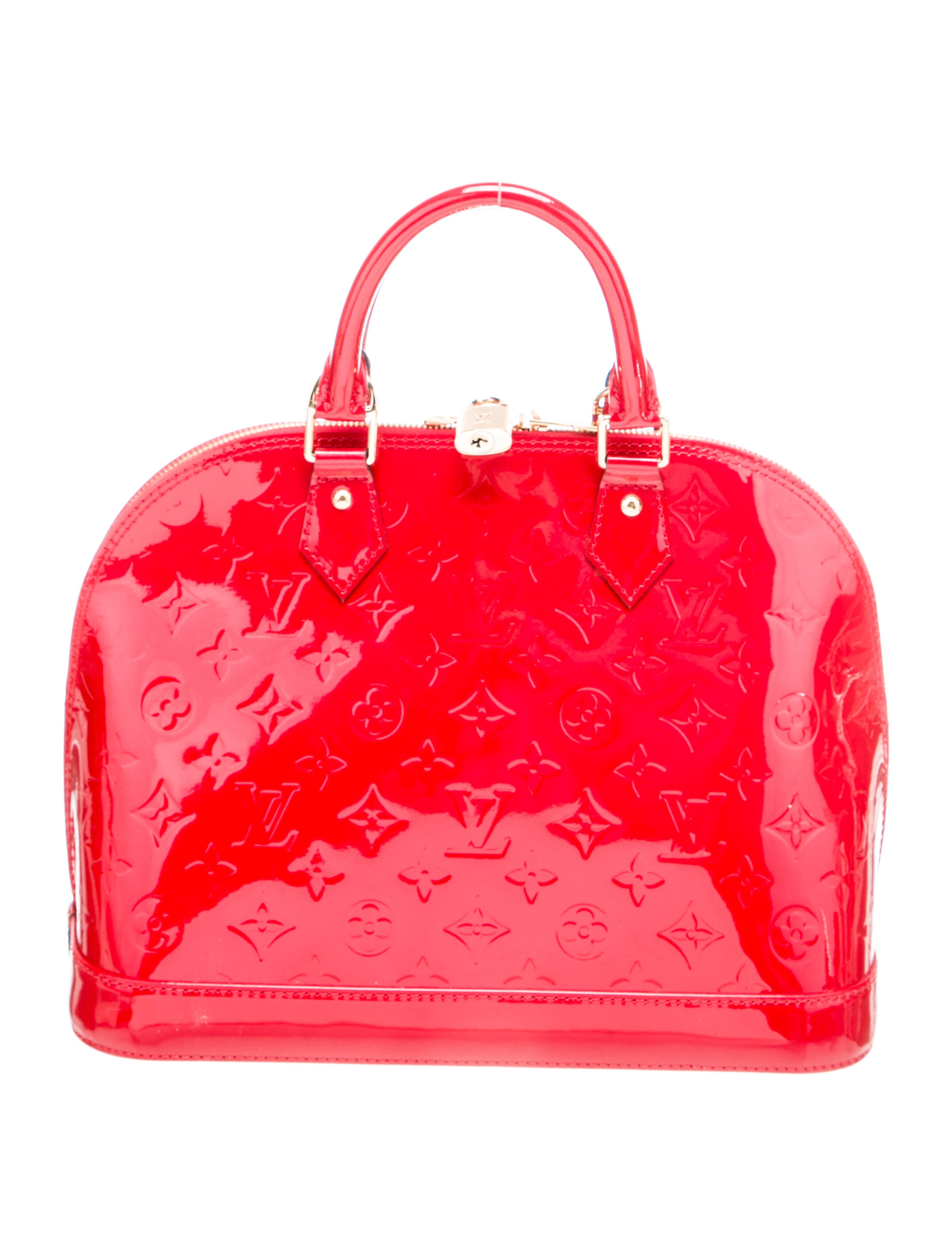 Louis Vuitton LV Monogram Alma PM - Red Handle Bags, Handbags ...