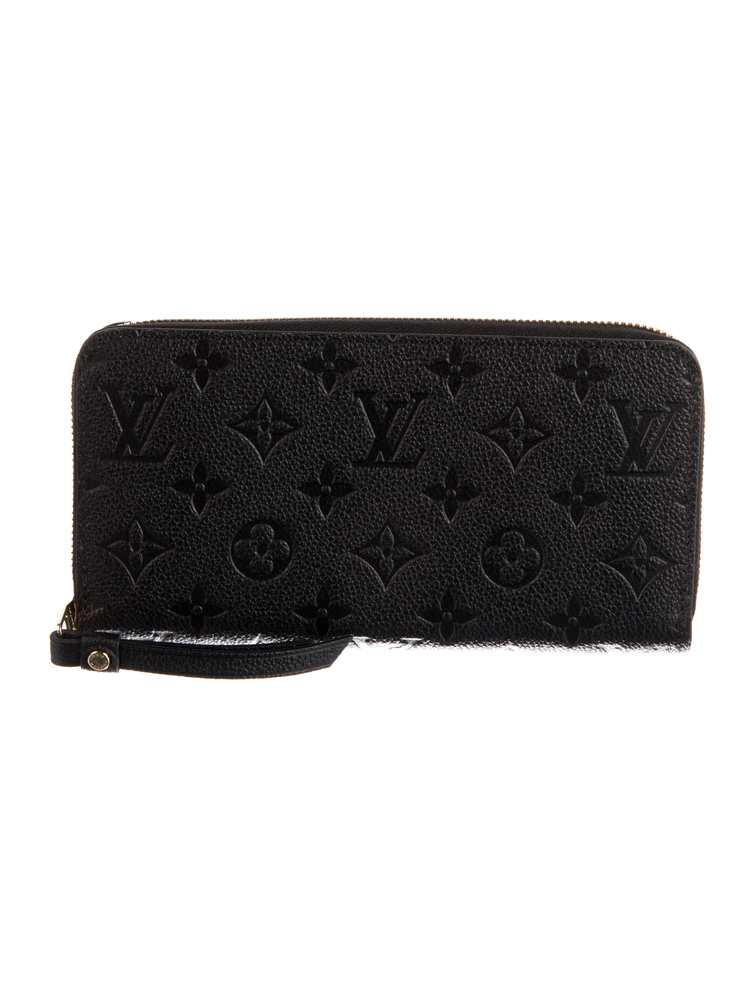 Louis Vuitton LV Monogram Empreinte Leather Zippy Wallet - Black ...