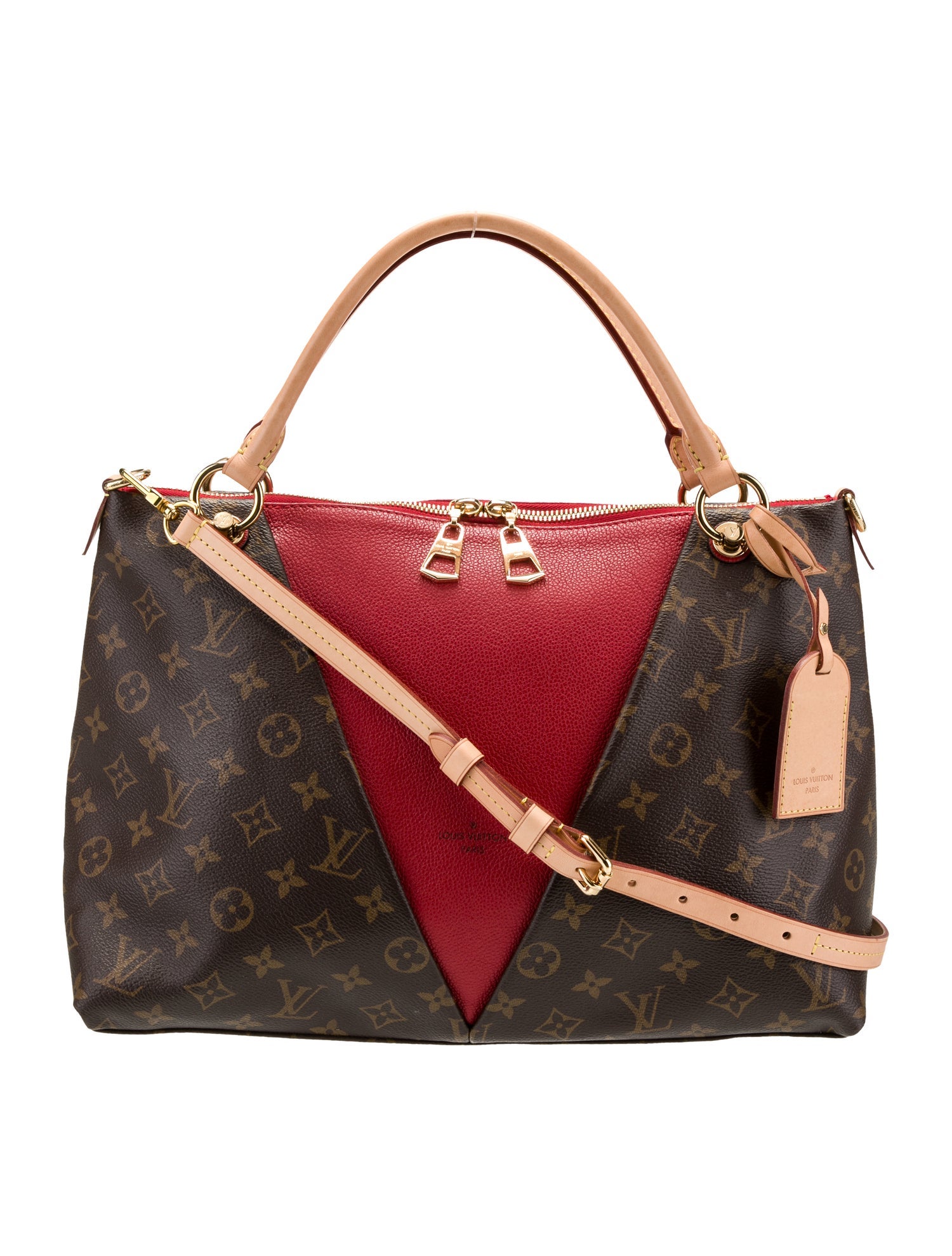 Louis Vuitton LV Monogram V Tote MM - Brown Handle Bags, Handbags - LOU1023403 | The RealReal