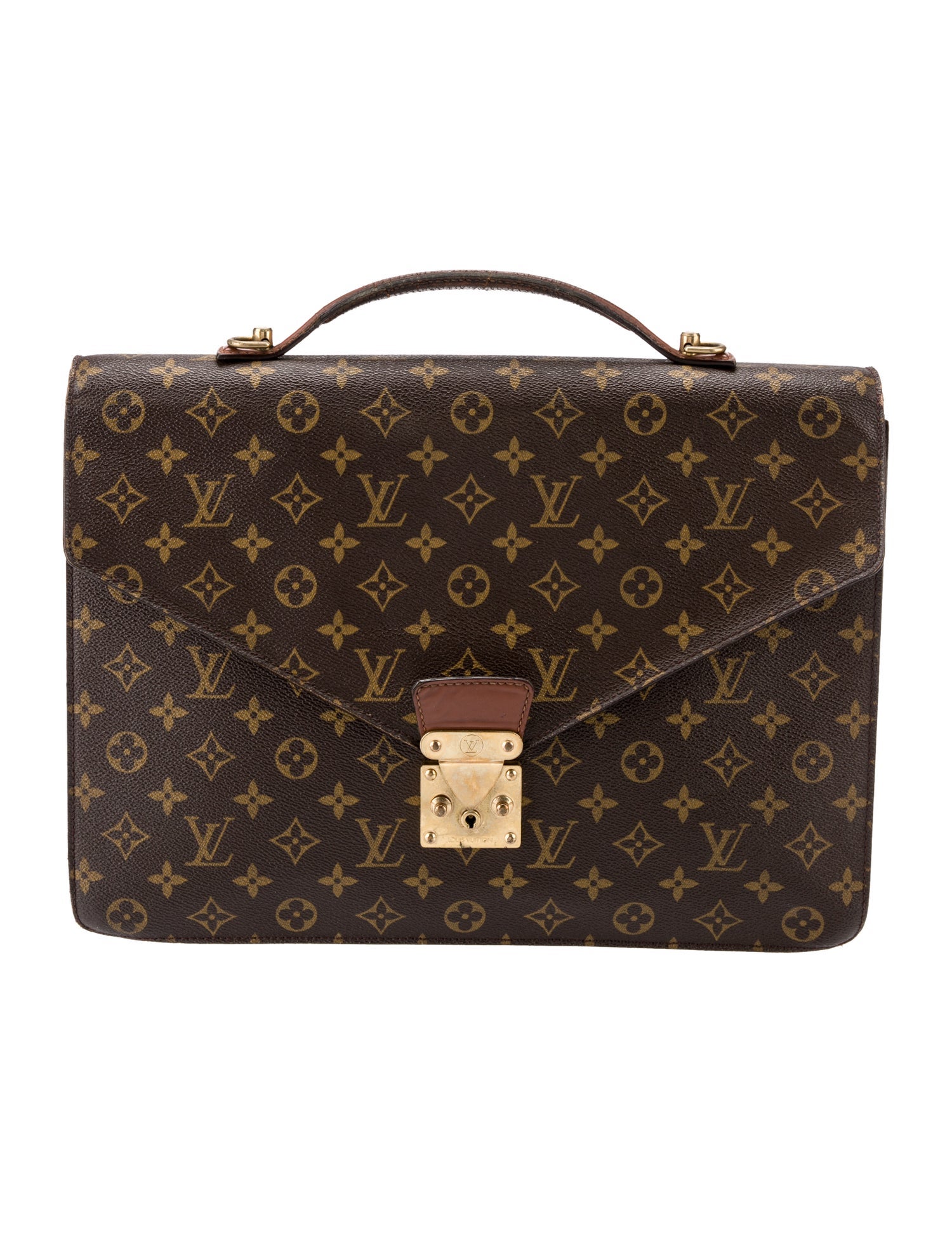 Louis Vuitton LV Monogram Briefcase Vintage - Brown Briefcases, Bags ...