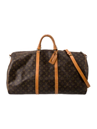Louis Vuitton LV Monogram Keepall Bandouliere 60 Vintage - Brown Luggage and Travel, Handbags ...