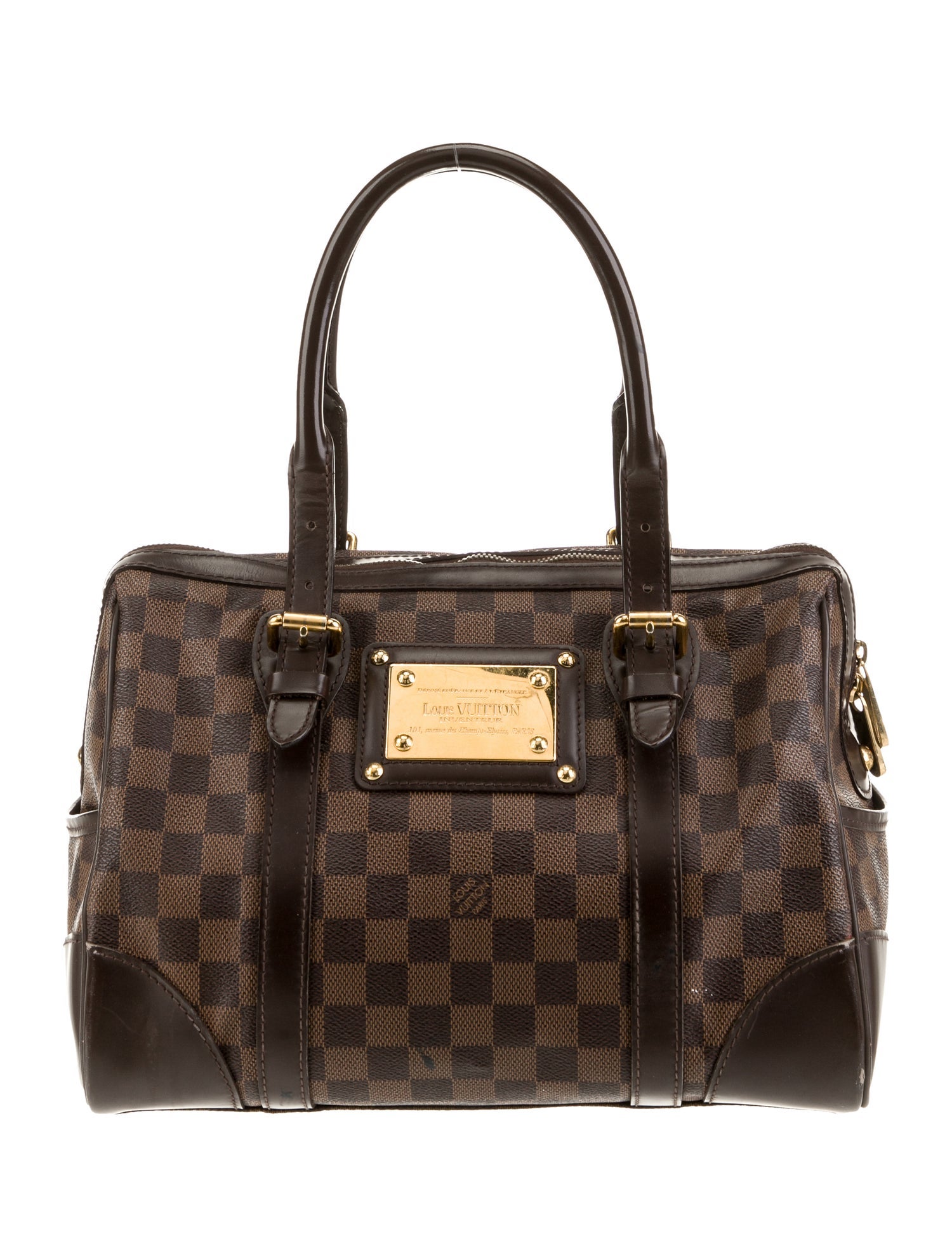 Louis Vuitton Damier Ebene Berkeley - Brown Handle Bags, Handbags ...