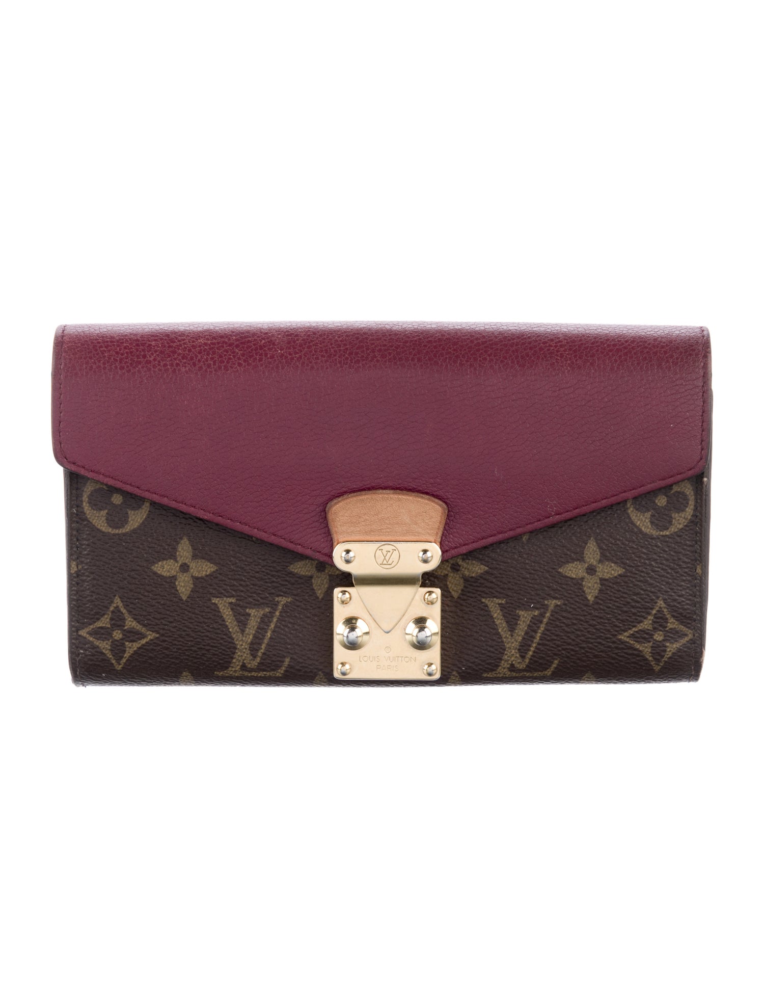 Louis Vuitton LV Monogram Coated Canvas Pallas Wallet - Brown Wallets ...